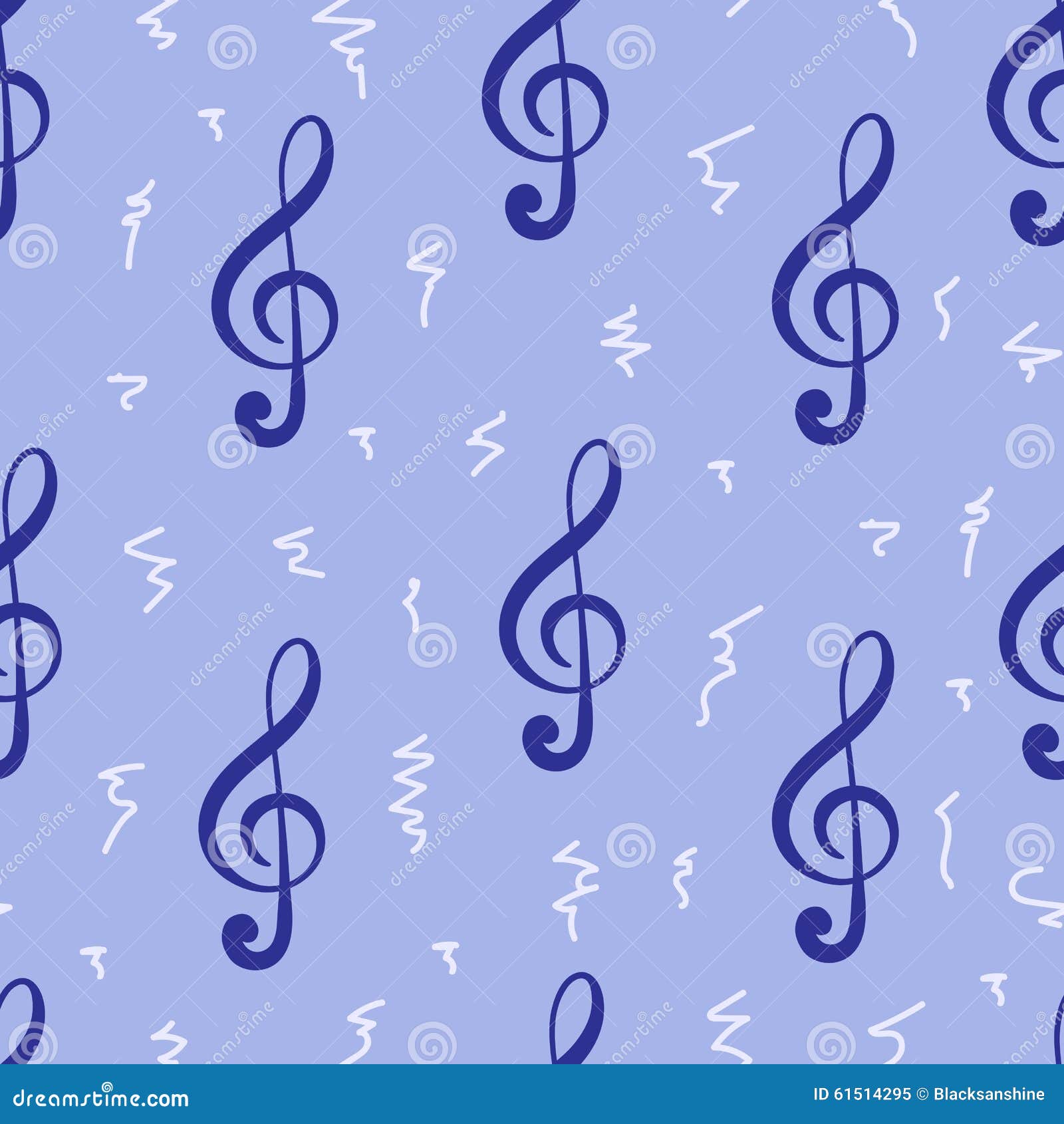 Blue Treble Clef Symbol Vector Illustration | CartoonDealer.com #23724900