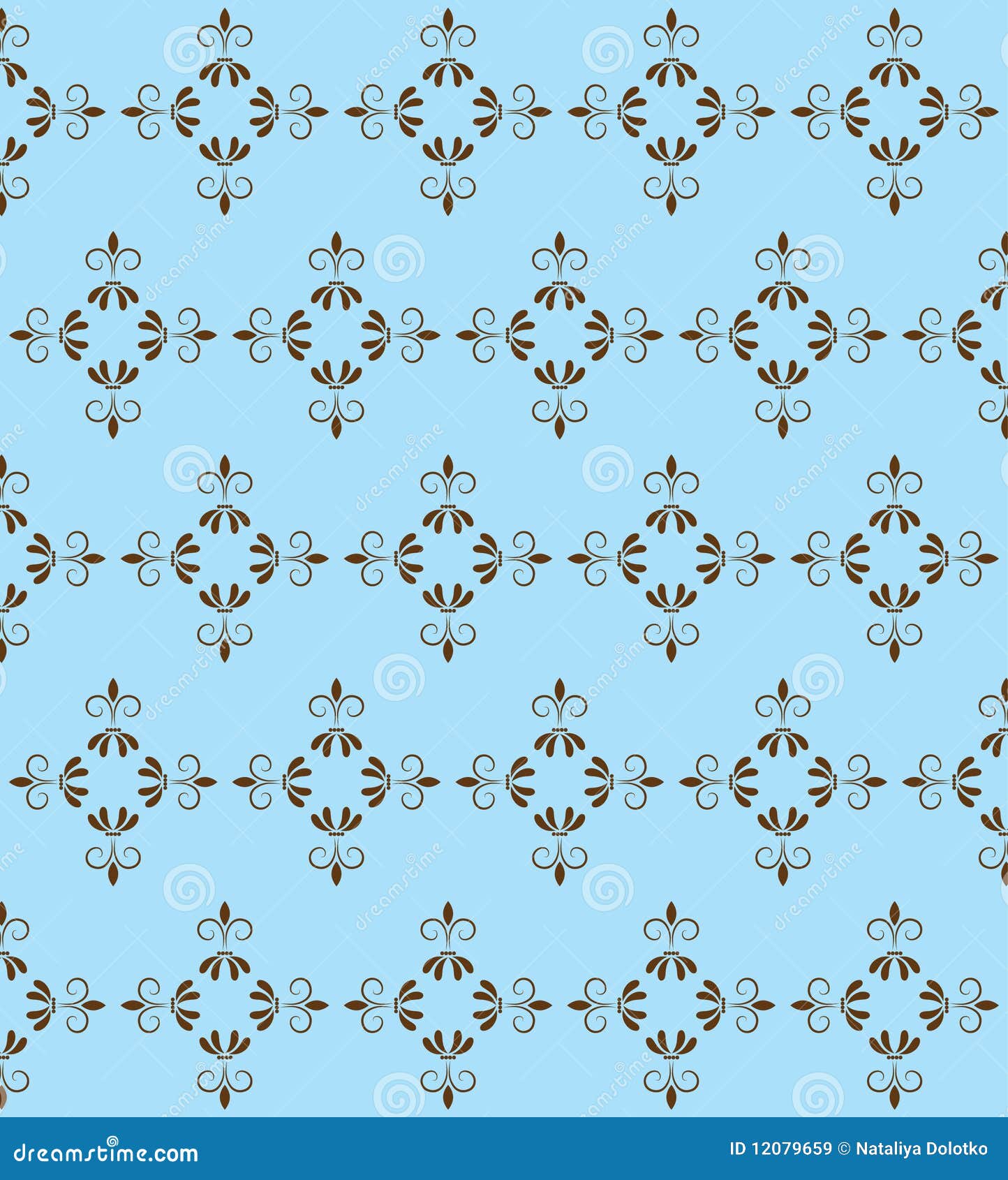 Seamless blue wallpaper stock illustration. Illustration of card - 12079659