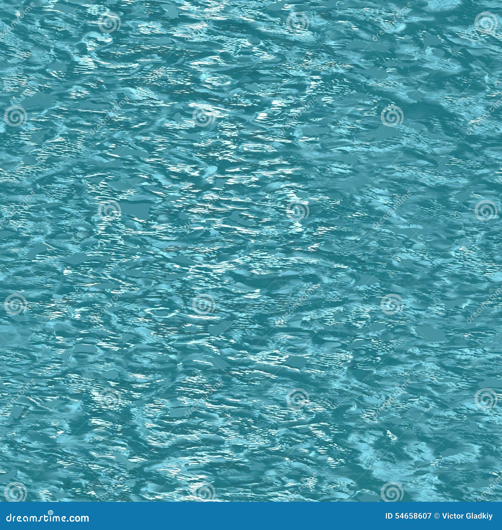 Seamless Blue Water Background Stock Illustration - Illustration of ...