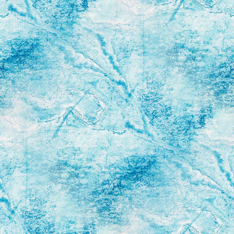 Seamless Blue Watercolor Pattern Stock Image - Image of pictured, paper ...