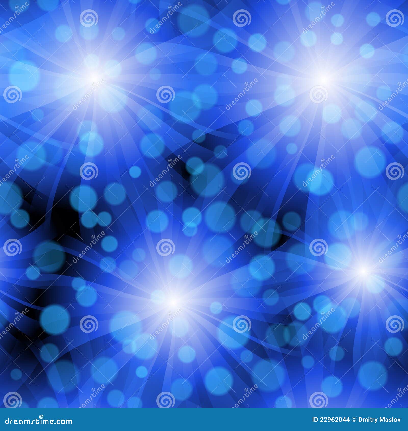 Seamless Blue Whirl Pattern Stock Vector - Illustration of shape ...