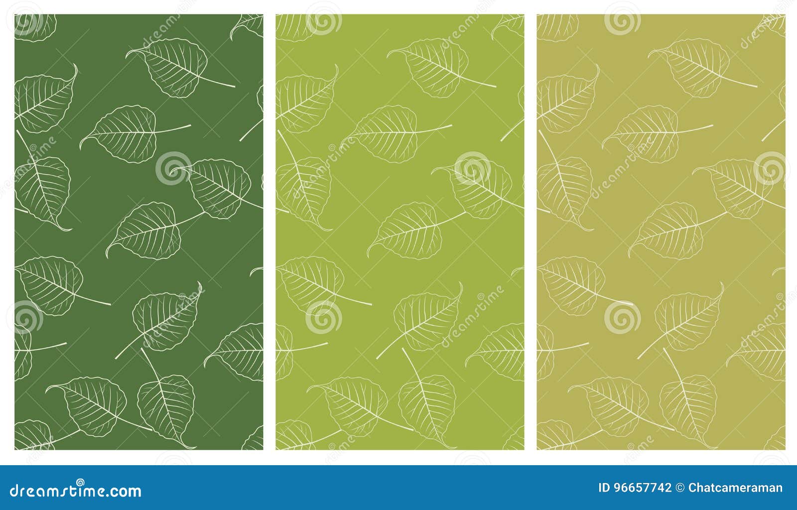 Bo Leaf Backdrop, Vector Seamless | CartoonDealer.com #96657684