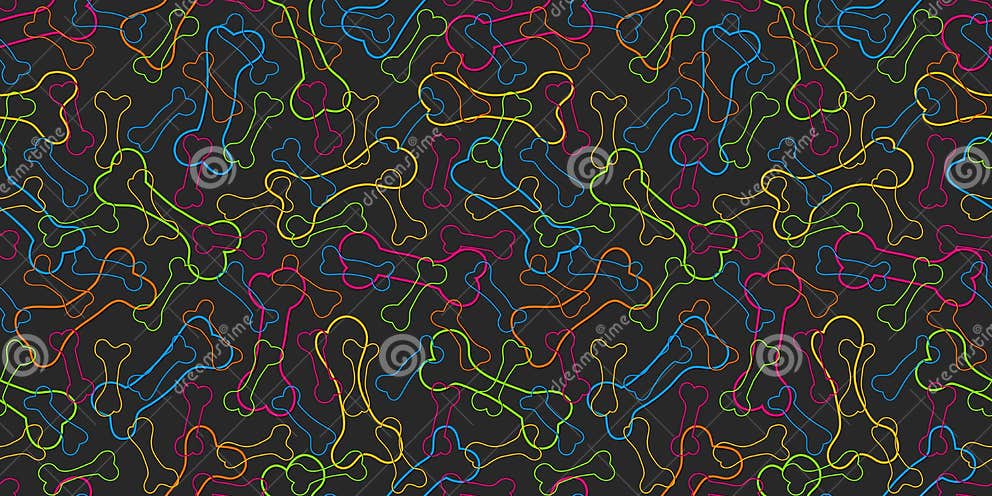 Seamless Bone Texture Pattern Background Stock Illustration ...