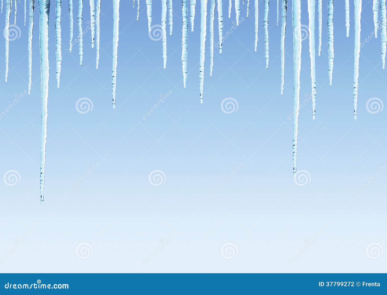 Seamless Border with Icicles Stock Photo - Image of frozen, snow: 37799272