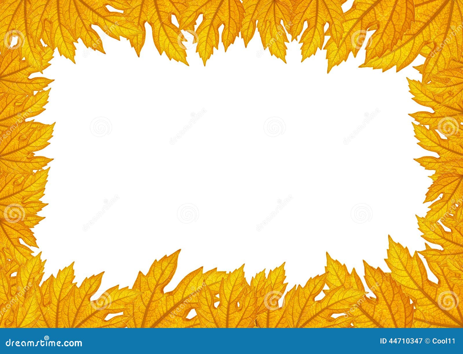 Seamless Border Pattern of Leaves Stock Image - Image of lush, design ...