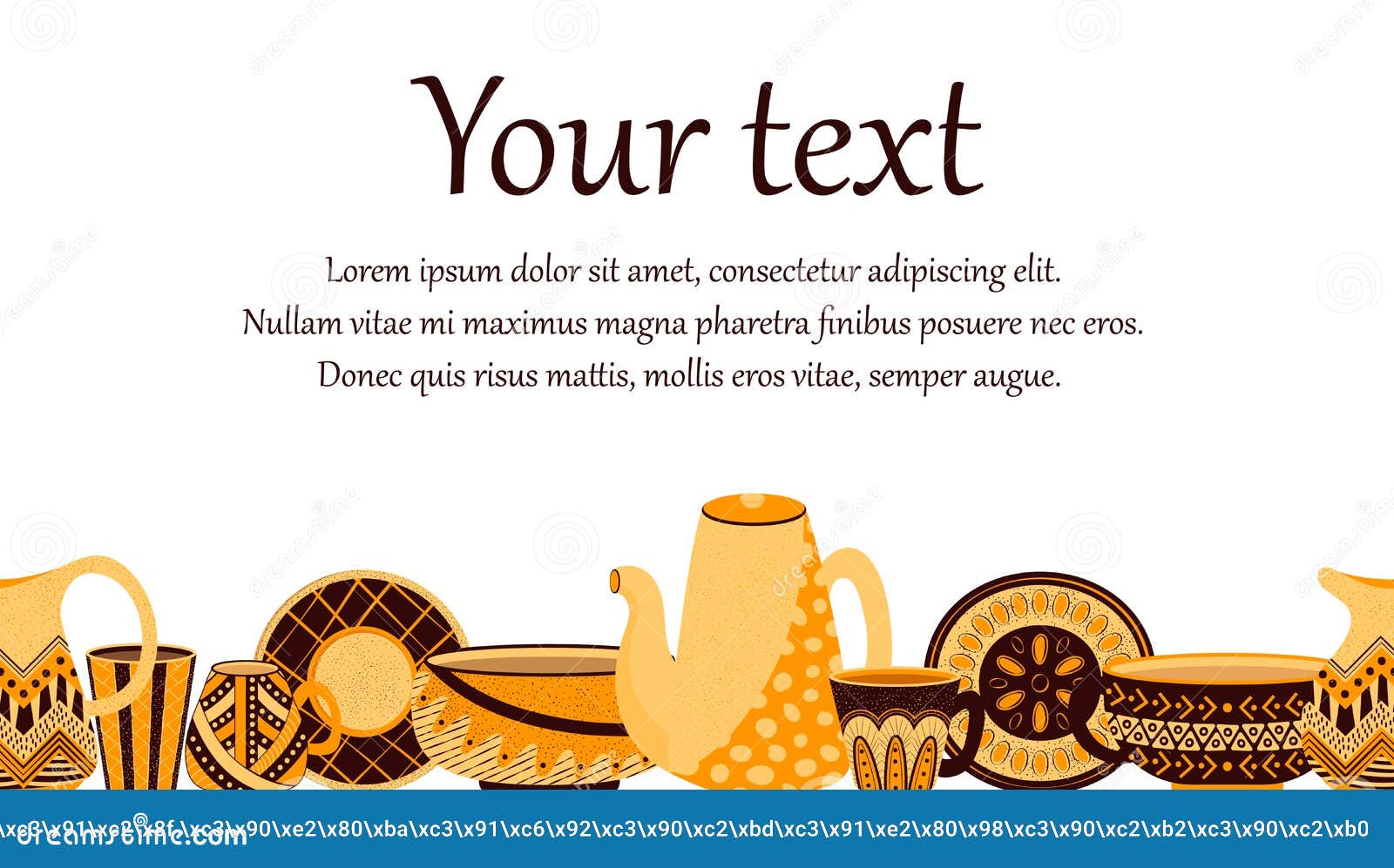 Seamless Borders. Pottery Hobby Stock Vector - Illustration of class ...