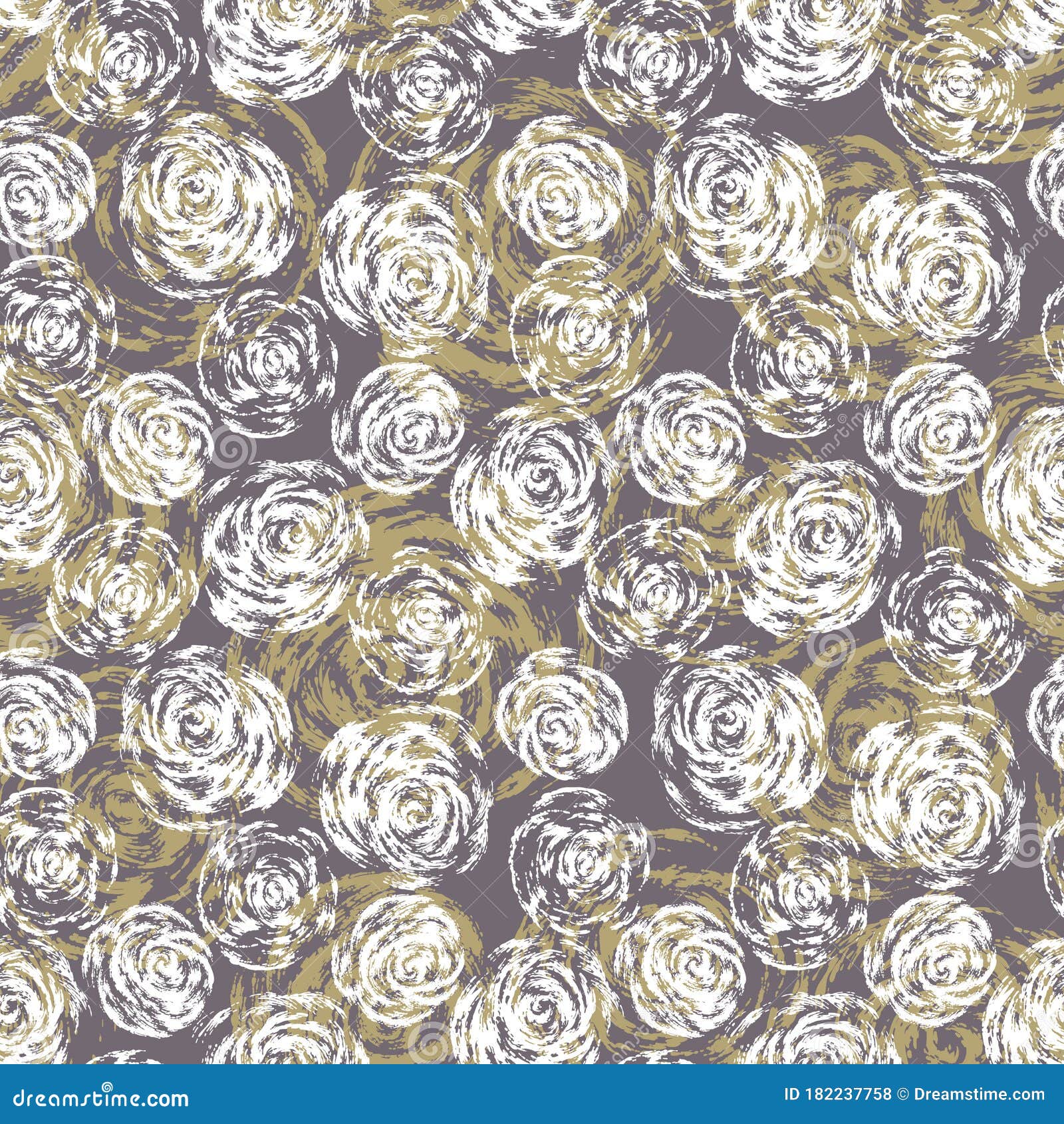 Seamless Botanical Pattern with Decorative Roses Stock Vector ...