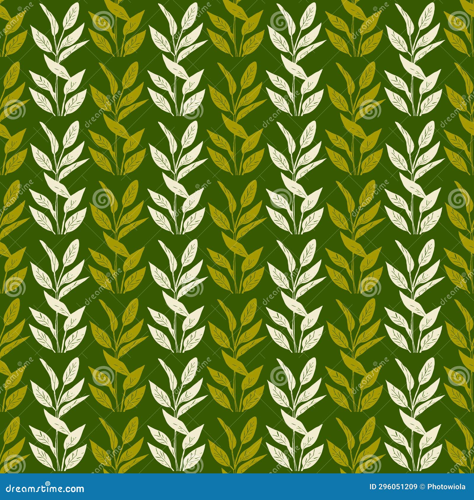 Seamless Botanical Pattern for Fabrics. for Use in Graphics Stock ...