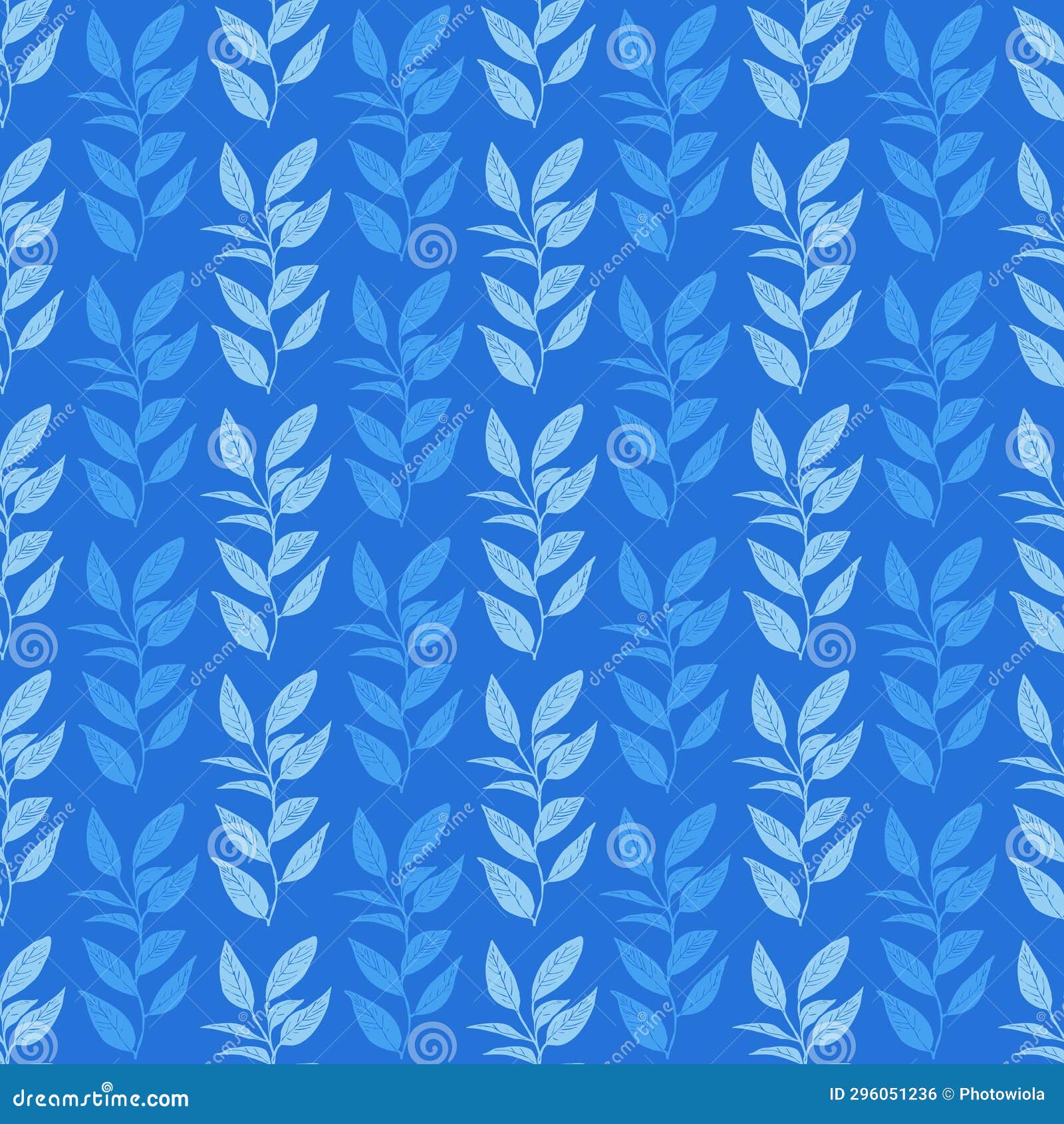 Seamless Botanical Pattern for Fabrics. for Use in Graphics Stock ...