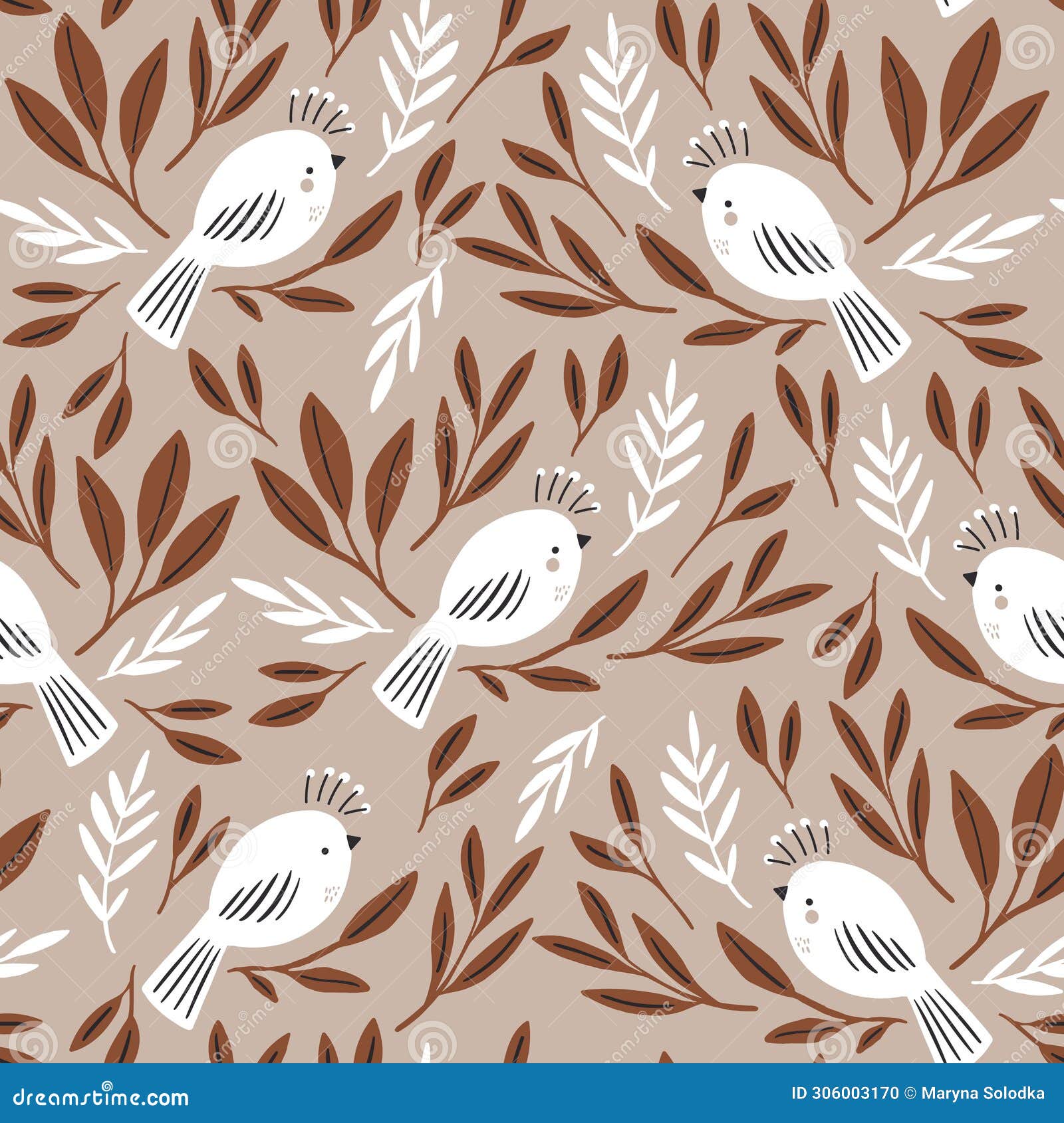 Bird And Texture Vector Illustration | CartoonDealer.com #9043500