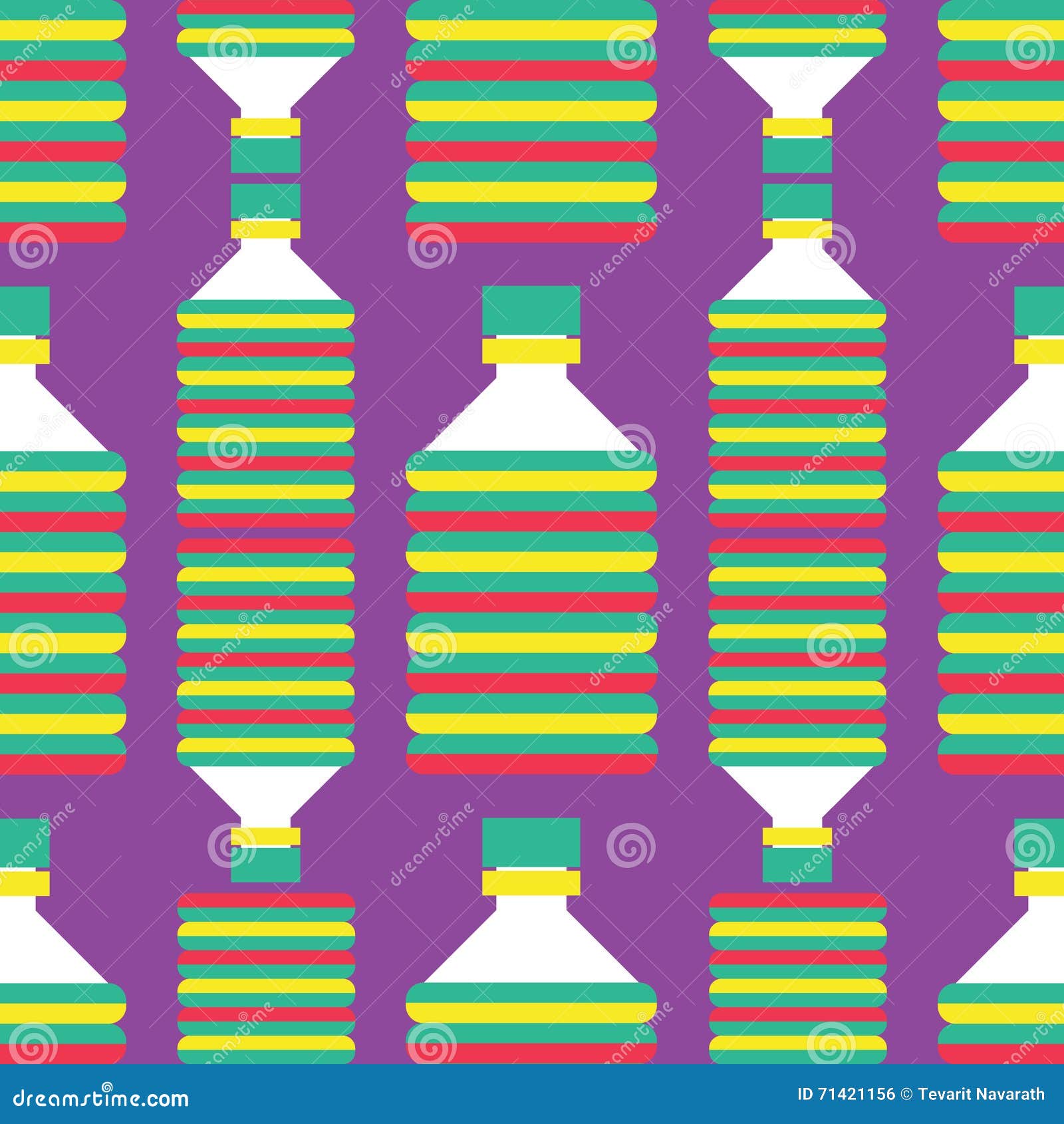 Seamless Bottle Pattern stock vector. Illustration of icon - 71421156