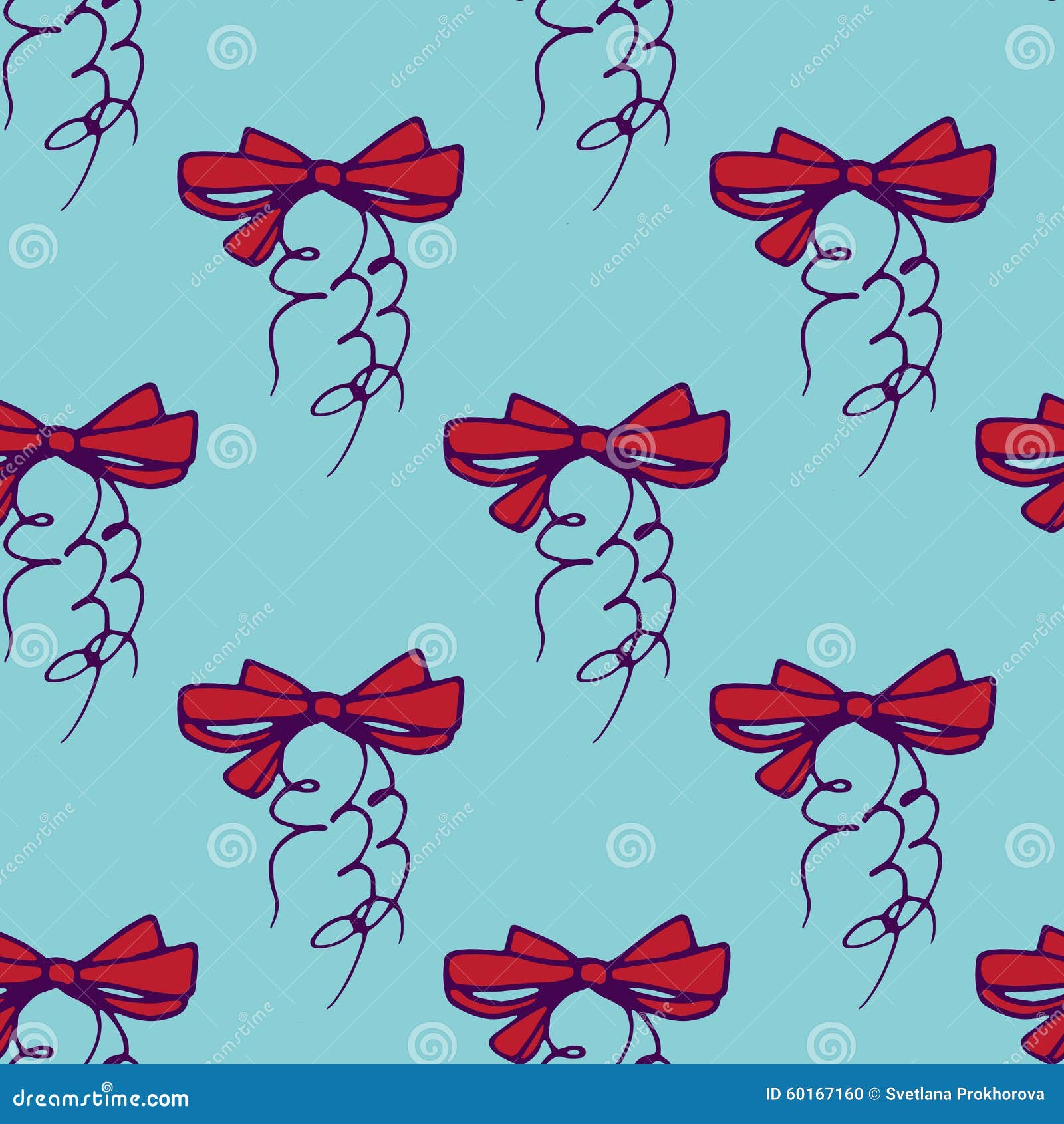 Seamless bow pattern stock vector. Illustration of paper - 60167160