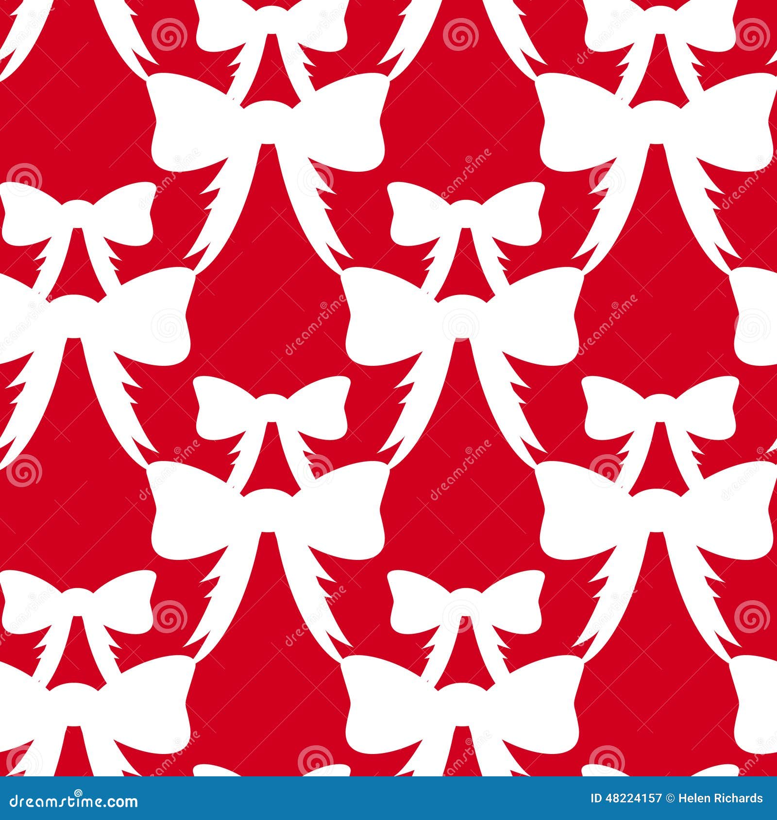 Seamless Bow Pattern. Vector Illustration Stock Vector - Illustration ...