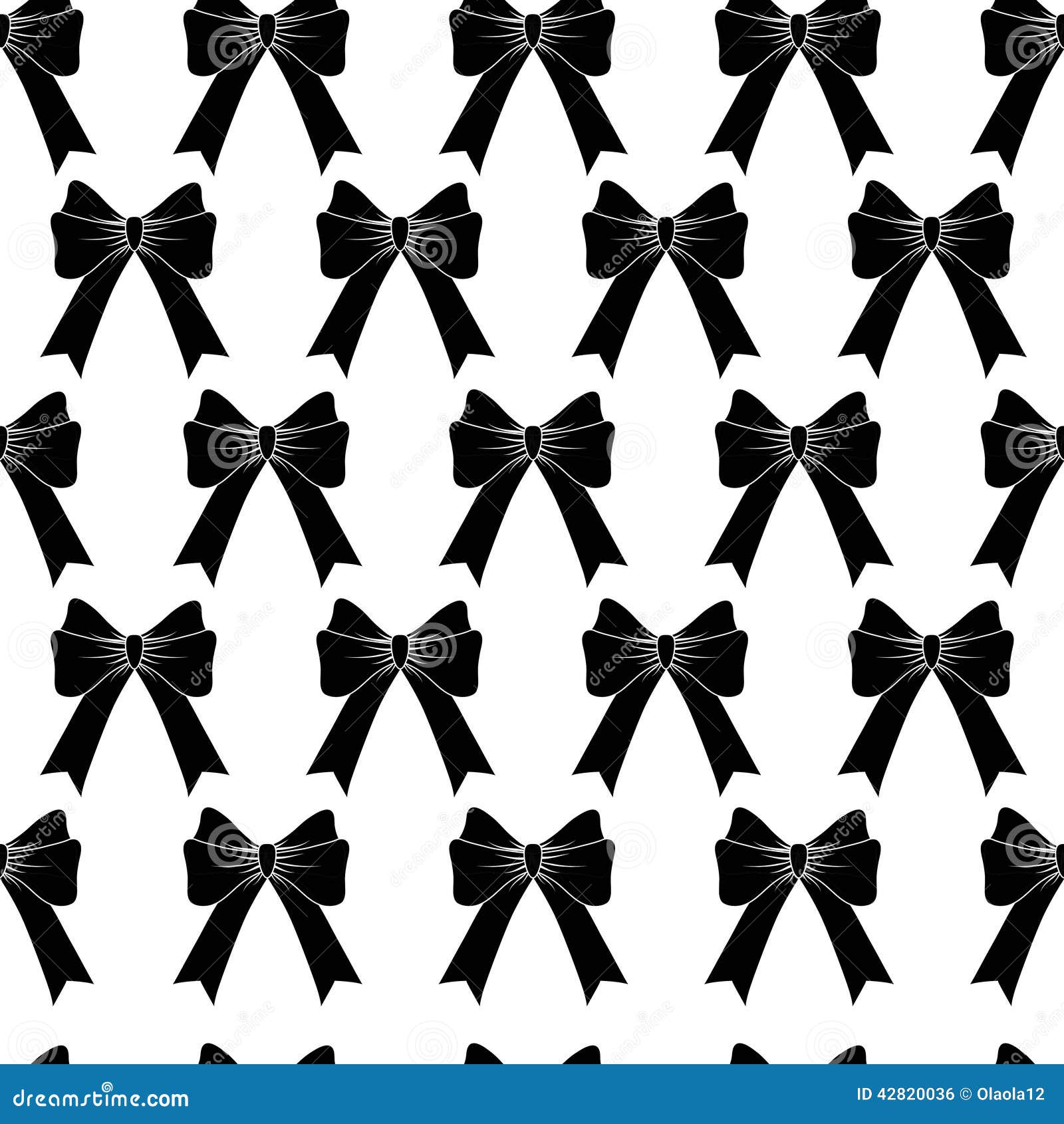 Seamless bows stock vector. Illustration of graphic, satin - 42820036