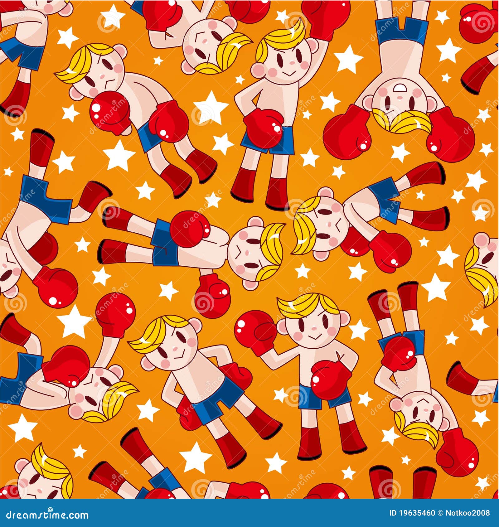 Seamless boxer pattern stock vector. Illustration of abstract - 19635460