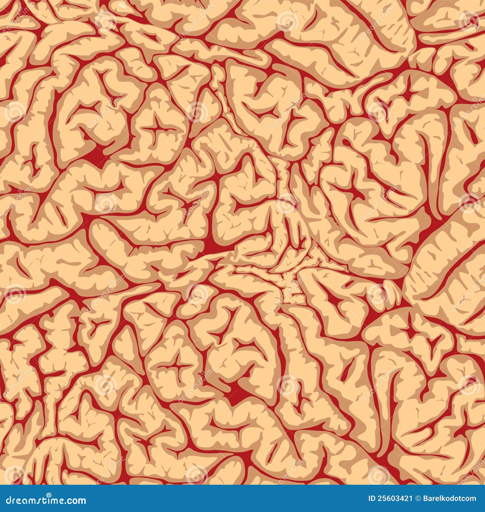 Seamless Brain Convolutions. Stock Vector - Illustration of healthcare ...