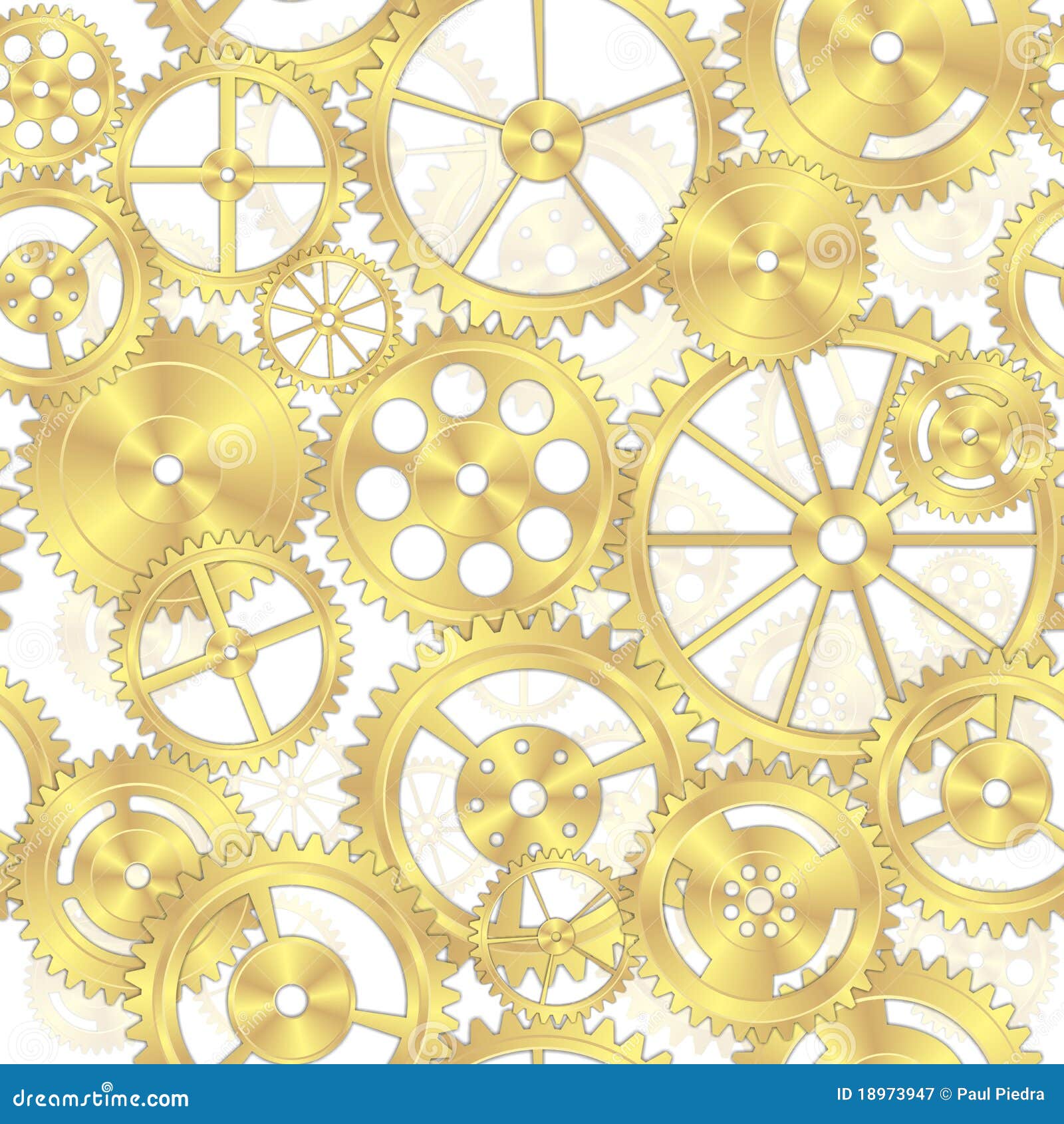 Brass Gear Train With Steel Bridge And Blued Screws Royalty-Free Stock ...