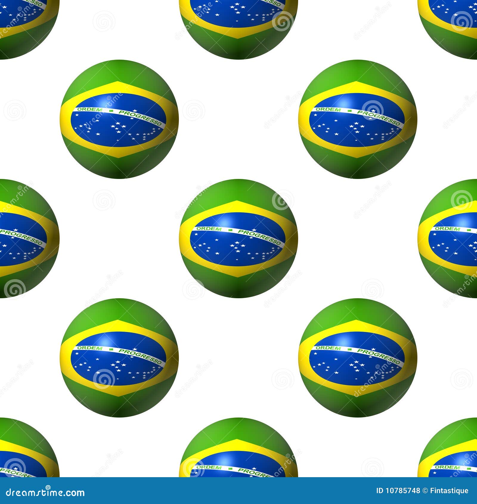 Seamless Brazilian Pattern With Cultural And Natural Symbols Of Brazil ...