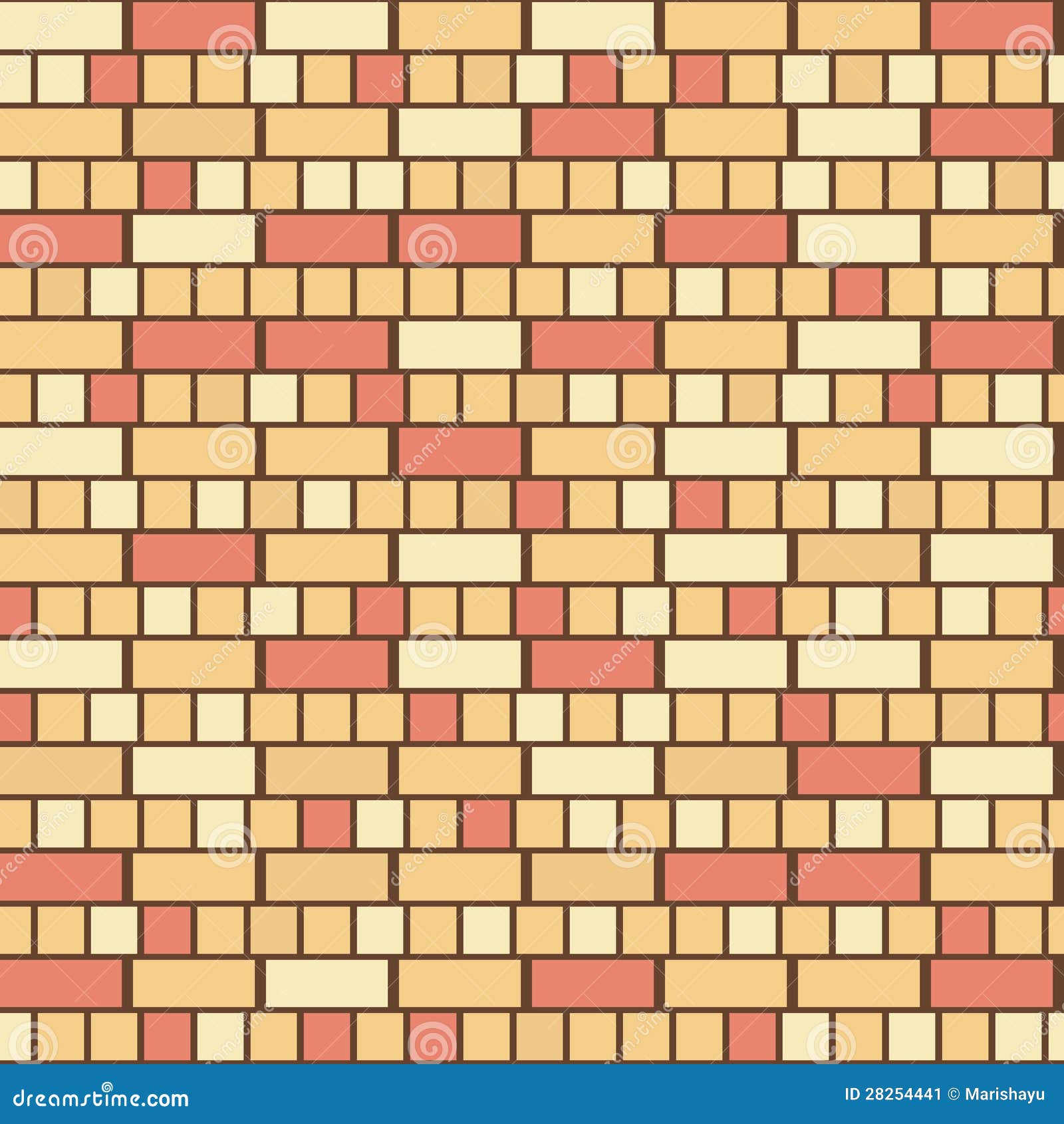 Seamless brick pattern stock illustration. Illustration of decor - 28254441