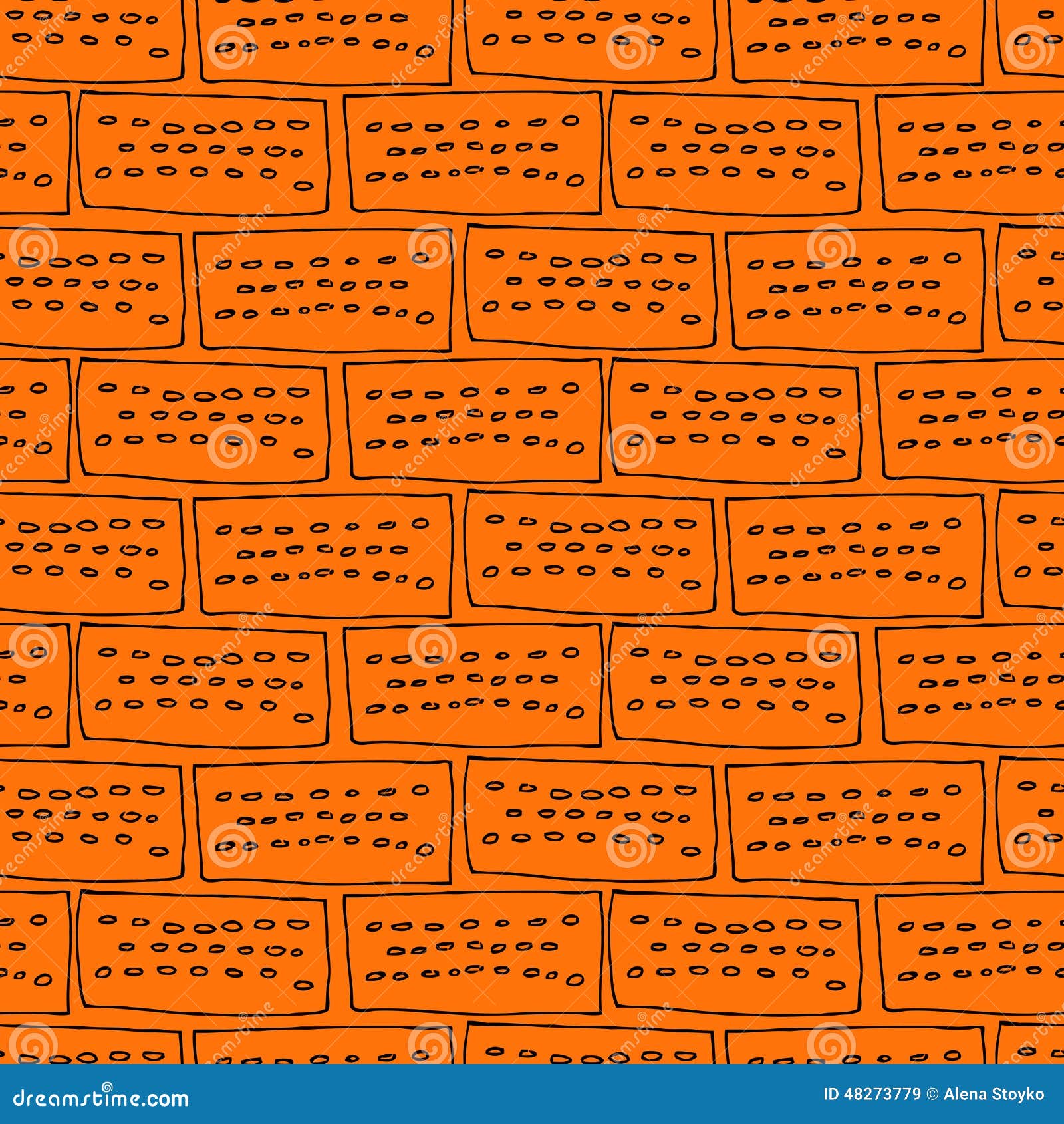 Seamless brick pattern stock vector. Illustration of brickwork - 48273779