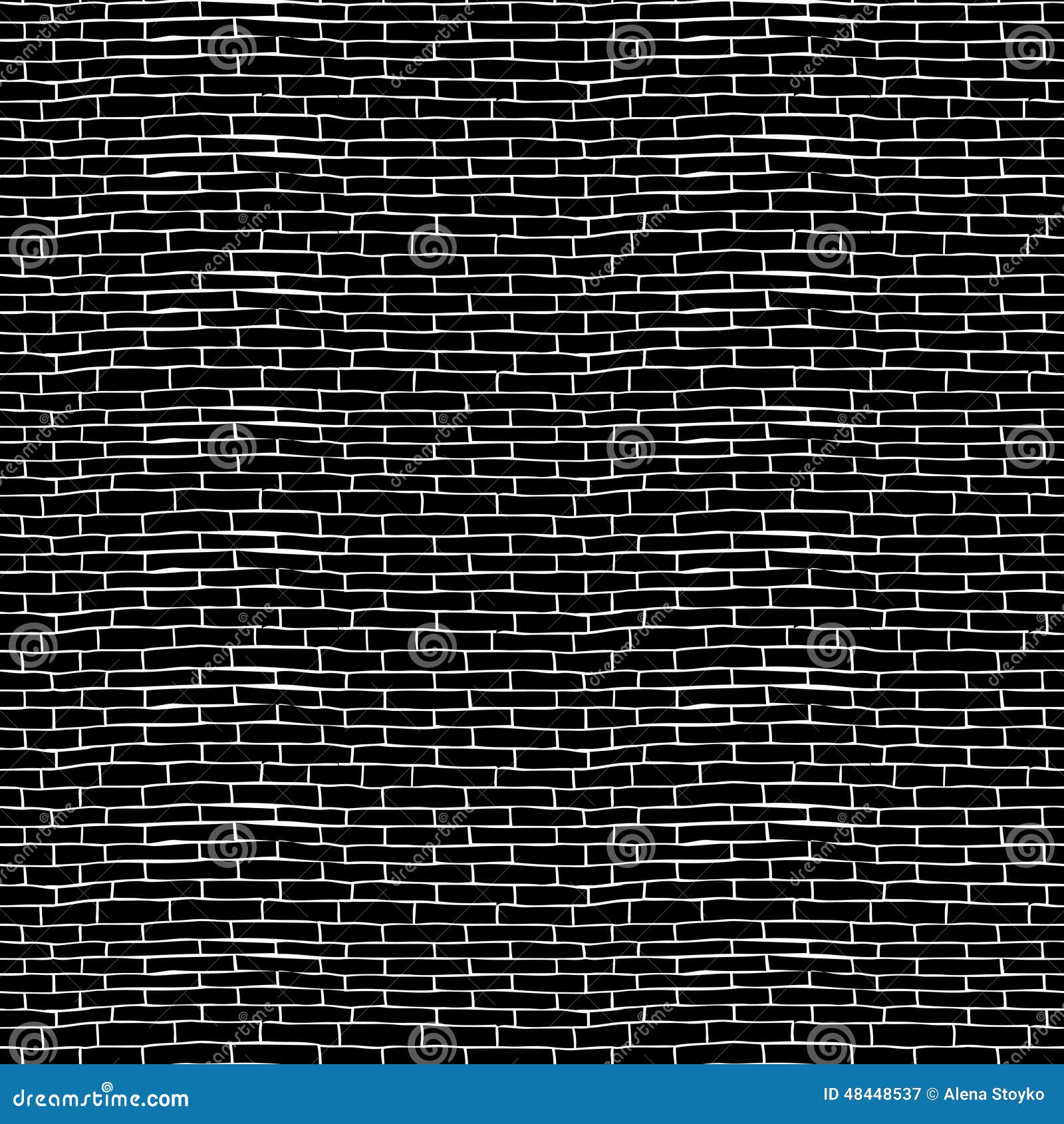 Seamless brick pattern stock vector. Illustration of pieces - 48448537