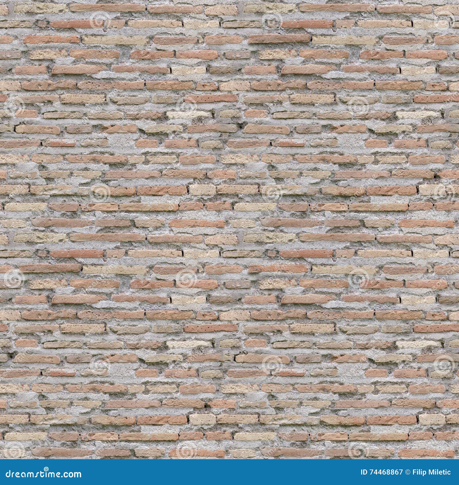 Seamless brick wall stock image. Image of pattern, grunge - 74468867