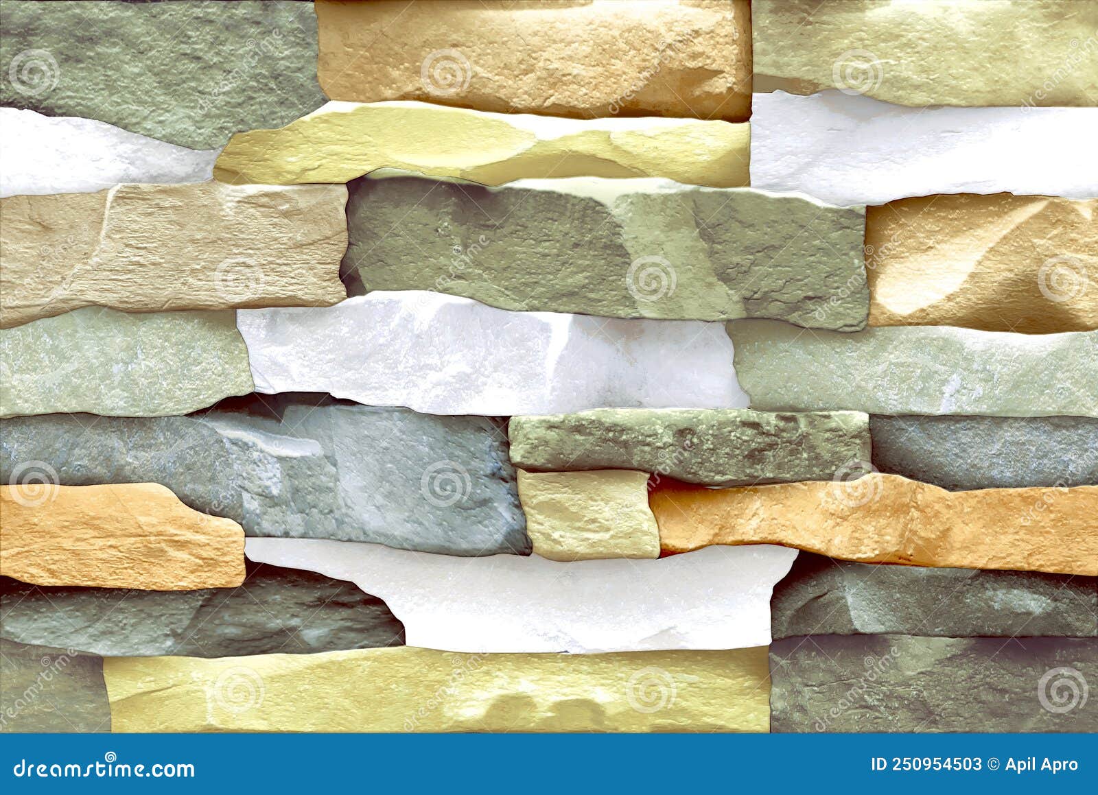 Seamless Bricks Stone Wall Elevation for Background Stock Image - Image ...