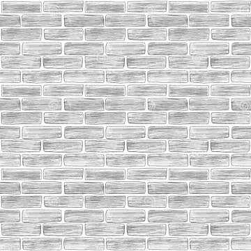 Seamless Brickwork Sketched Texture Stock Illustration - Illustration ...