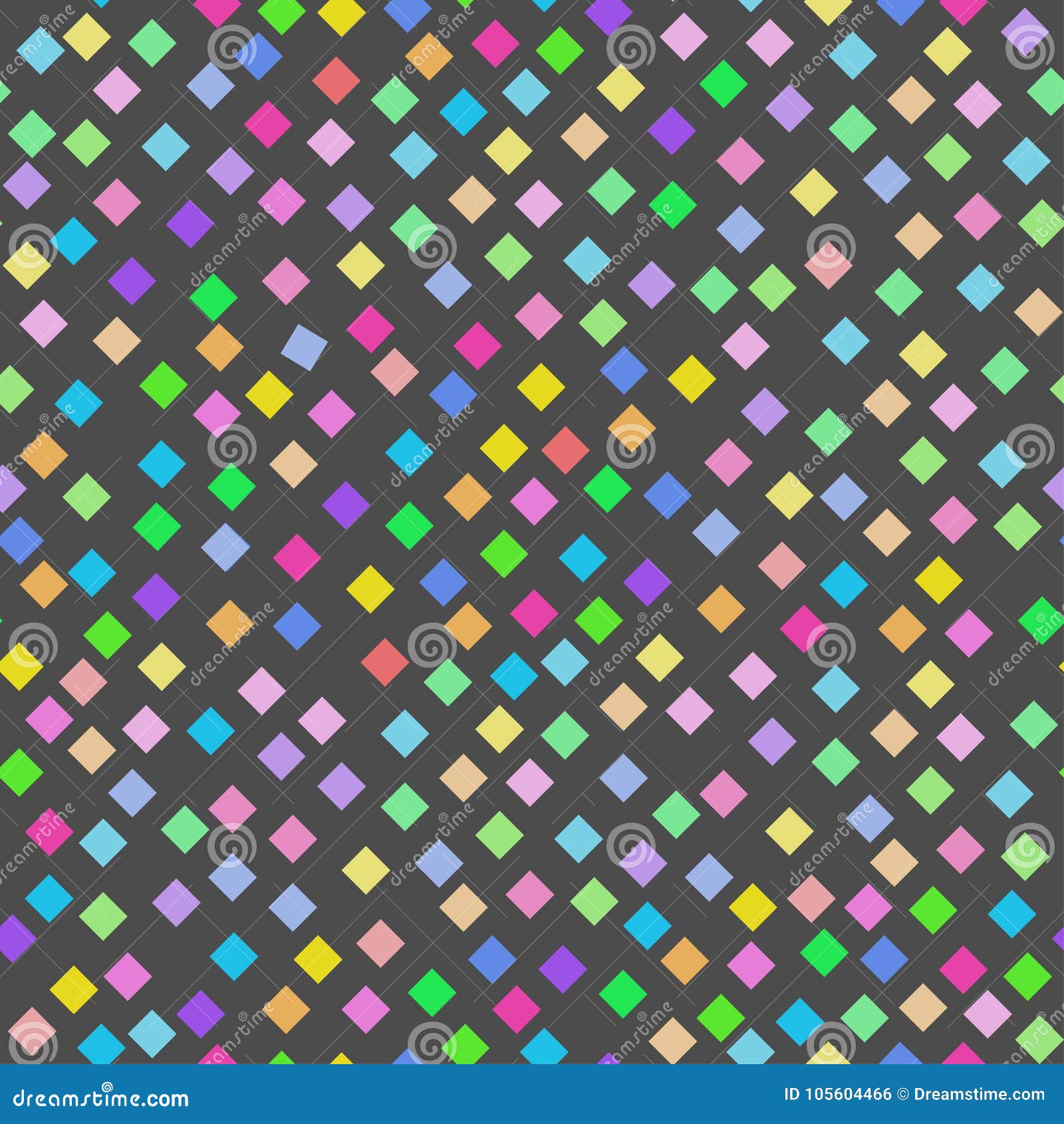 Seamless Bright Rainbow Pattern of Small Diamonds Stock Vector ...