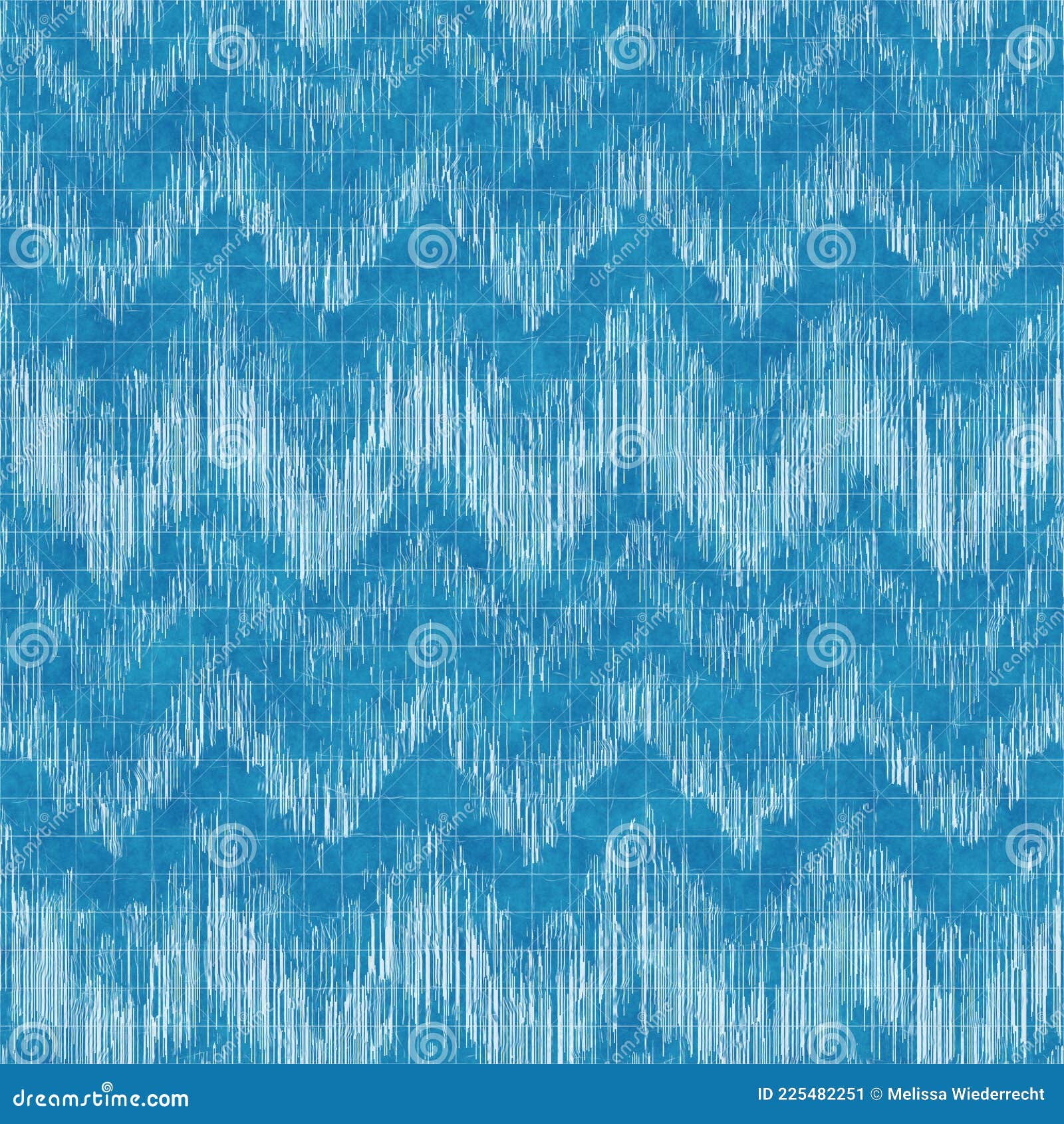 Seamless Bright Blue Blueprint Pattern for Textile and Print Stock ...