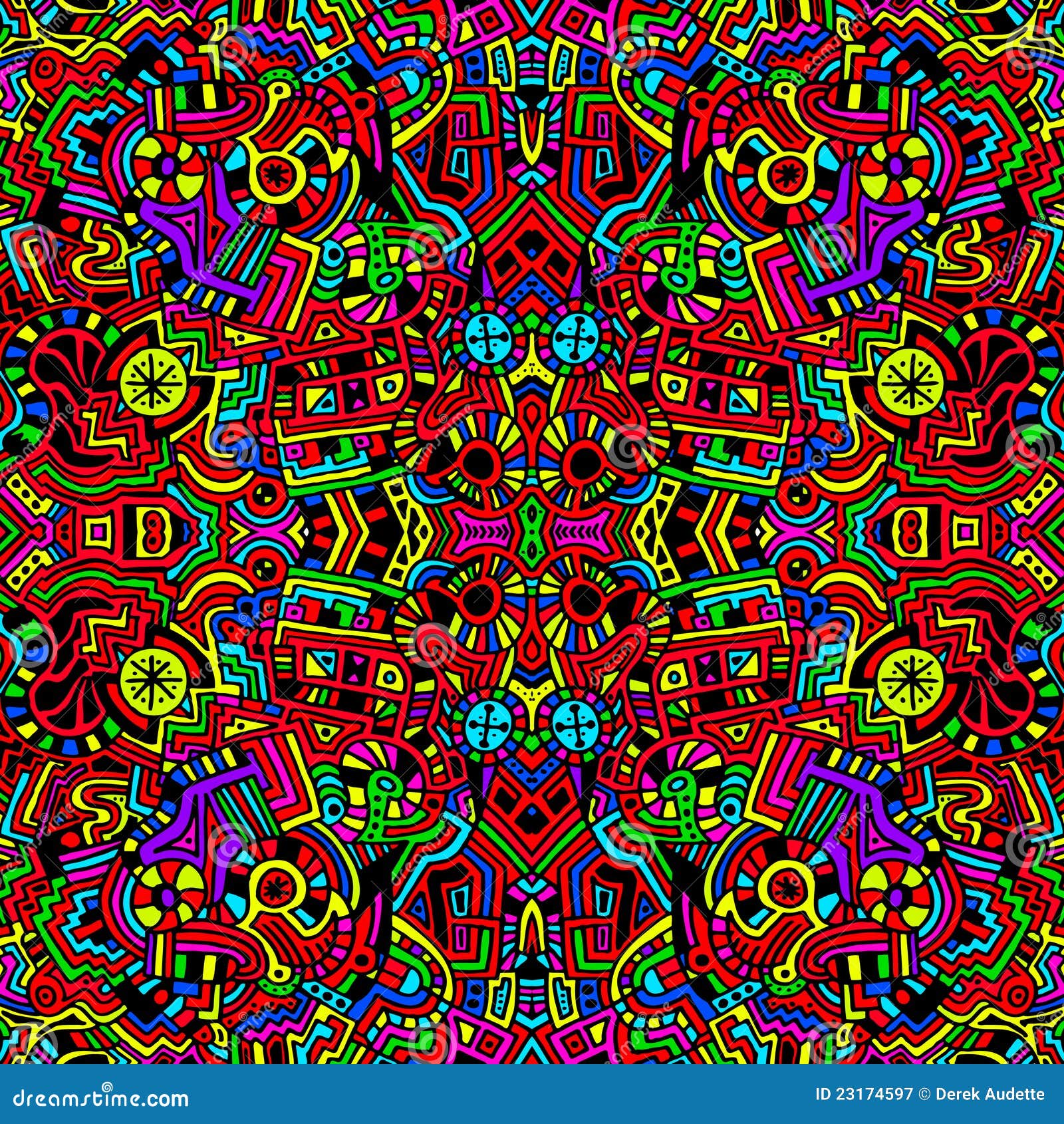 Seamless Bright Colorful Abstract Background Stock Illustration ...