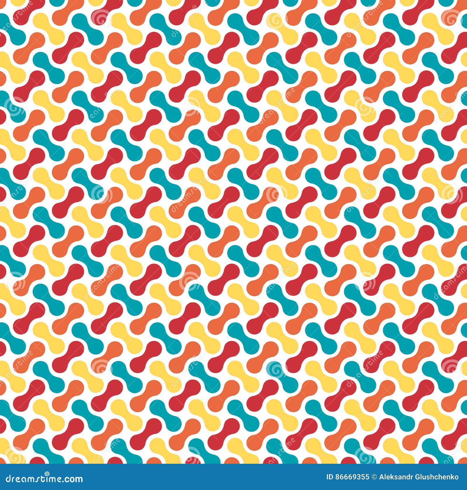 Seamless Bright Fun Abstract Modern Pattern Stock Vector - Illustration ...