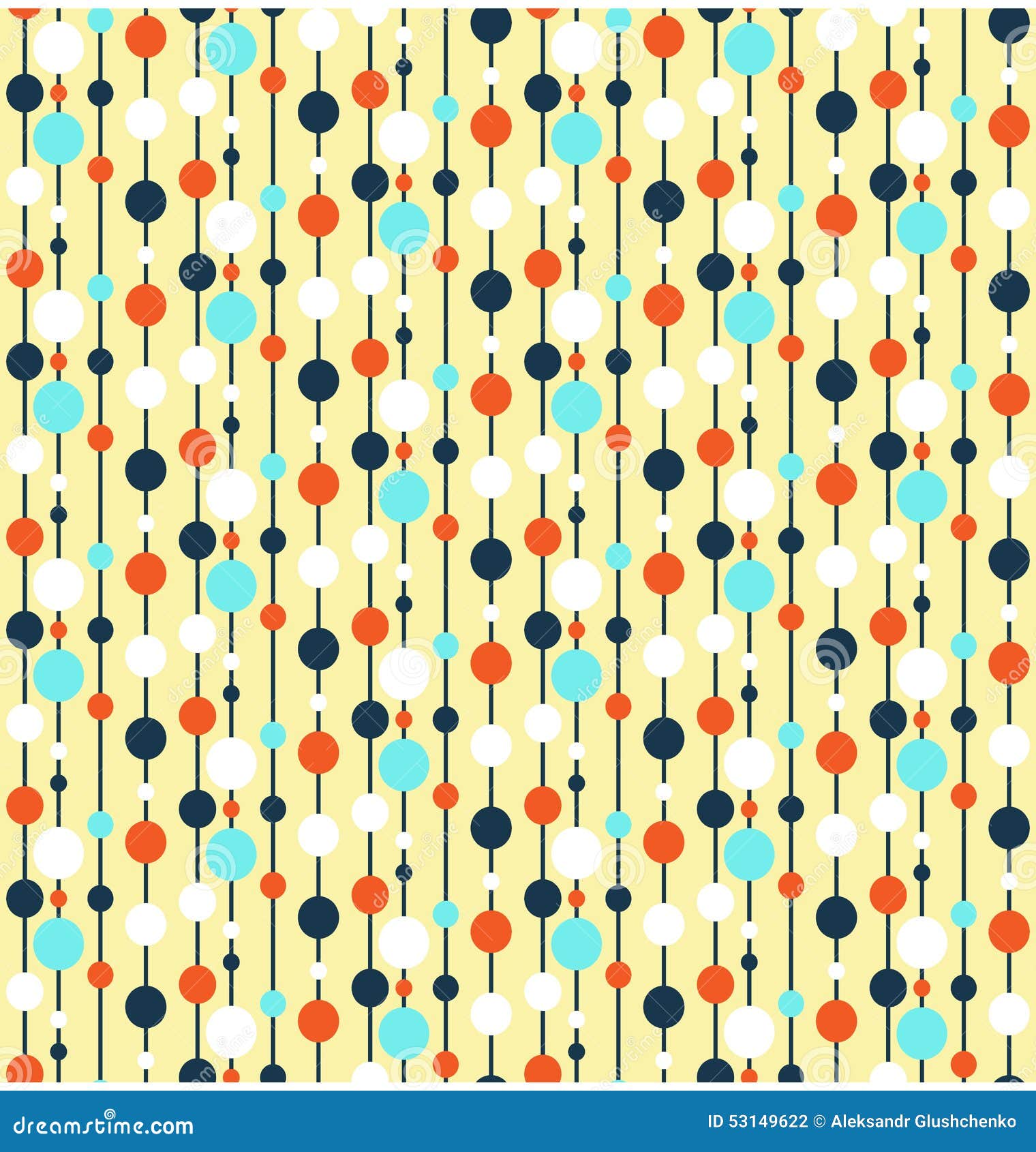 Seamless Bright Fun Abstract Vertical Pattern with Circles Stock Vector ... Seamless Bright Fun Abstract Vertical Pattern with Circles Stock Vector ...