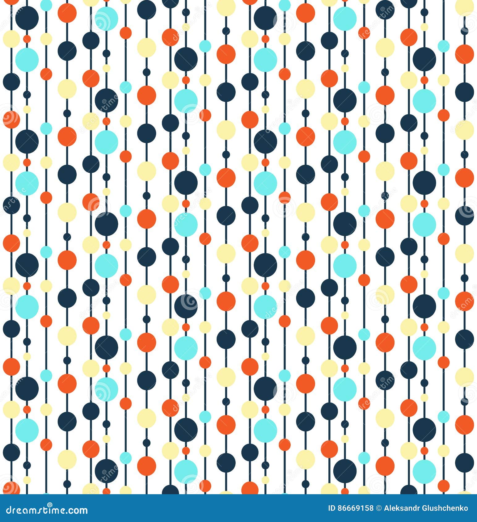 Seamless Bright Fun Abstract Vertical Pattern with Multicolored Stock ...