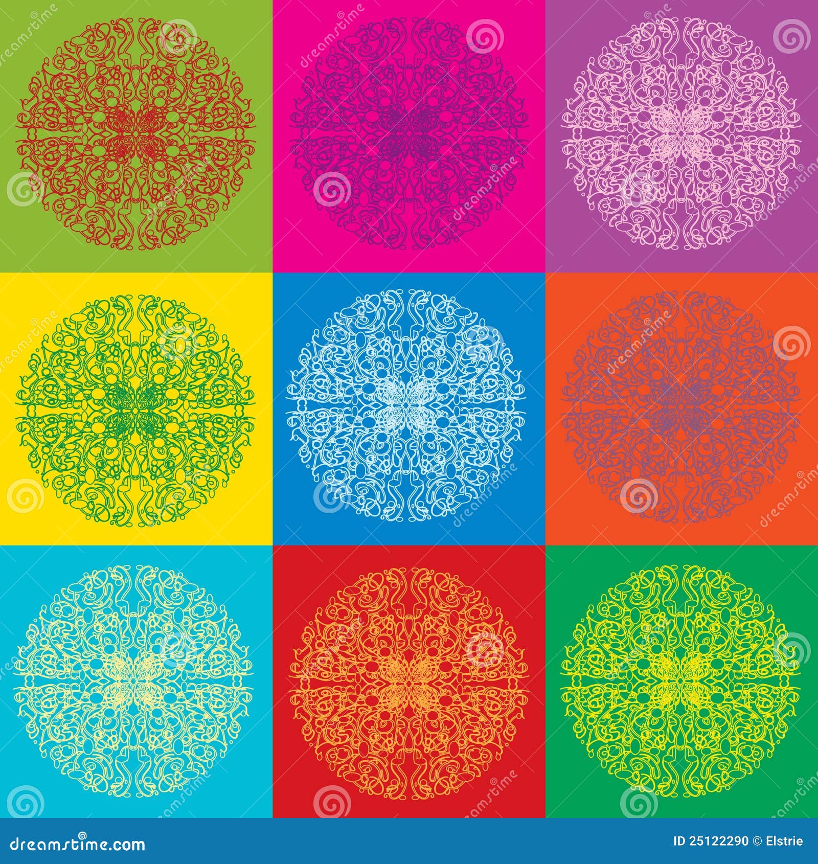 Seamless Bright Lace Pattern Stock Illustration - Illustration of ...