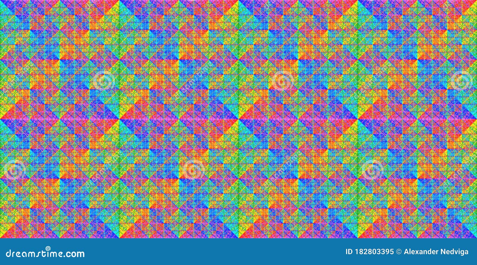 Seamless Bright Rainbow Pattern. Stock Illustration - Illustration of ...