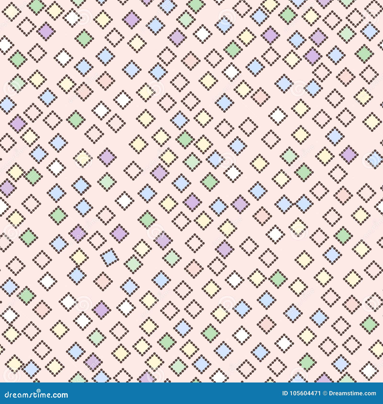 Seamless Bright Rainbow Pattern of Small Diamonds Stock Vector ...
