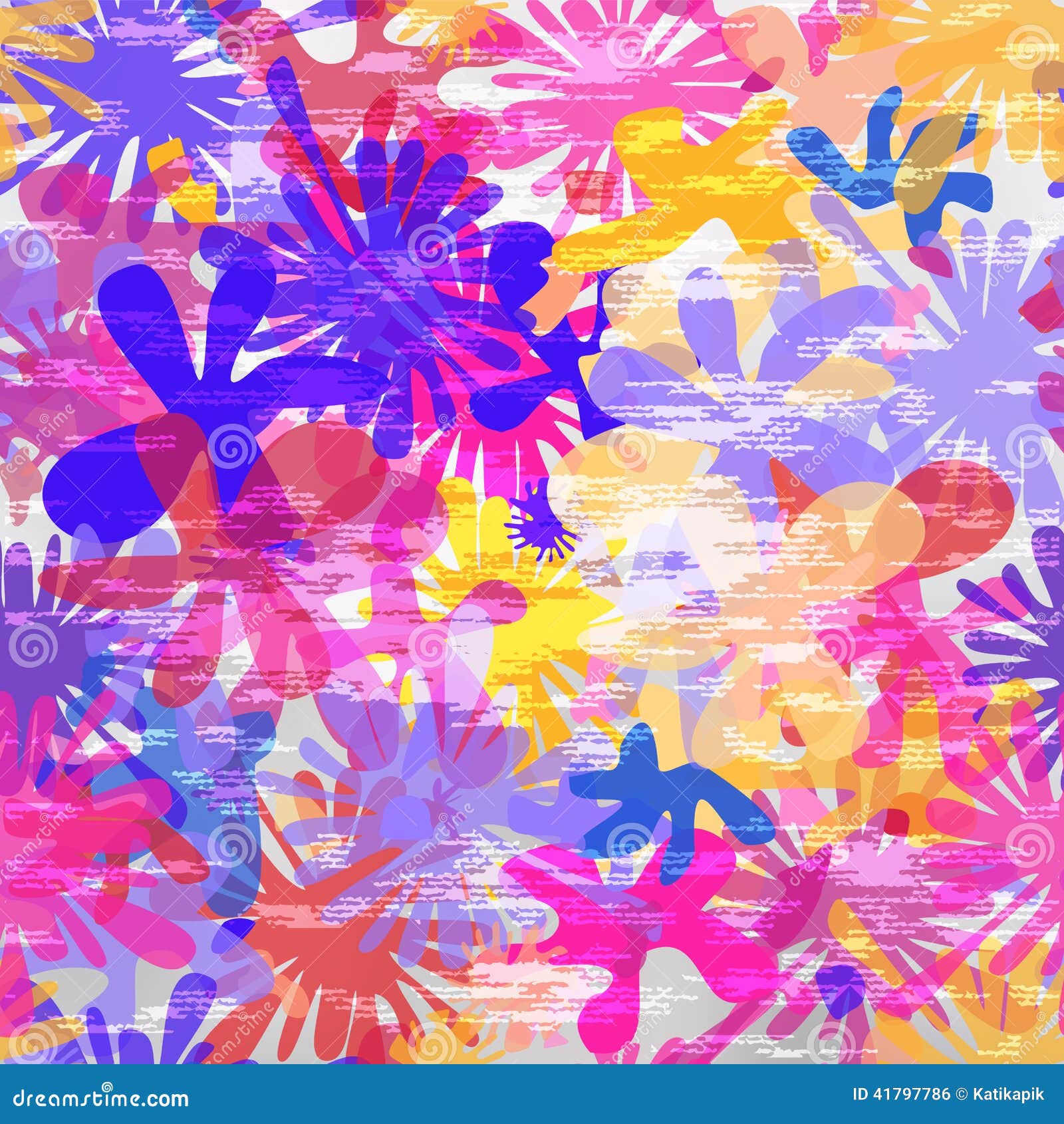 Seamless Bright Splash Pattern. Vector Illustration Stock Vector ...