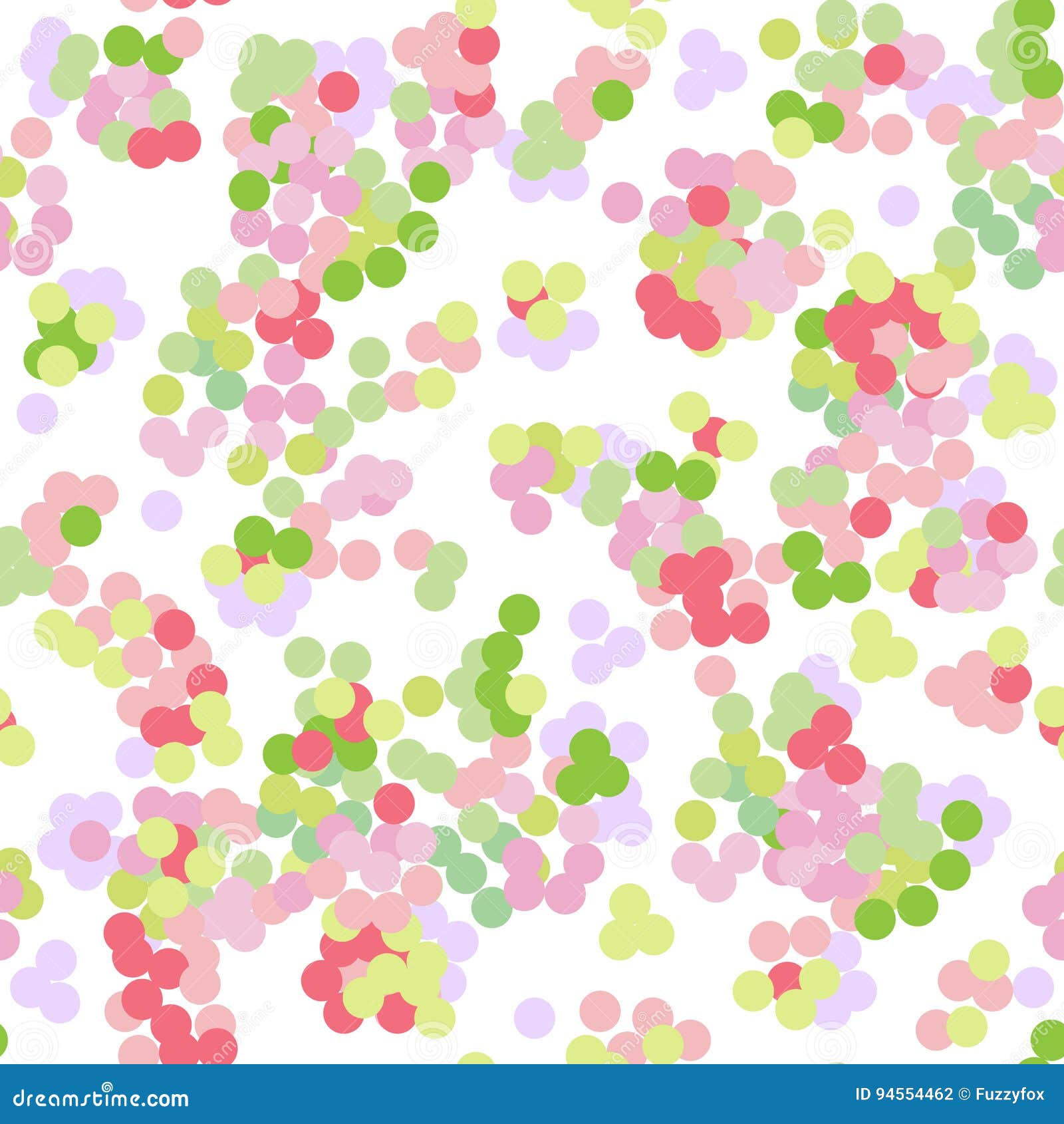 Seamless Bright Summer Pattern with Confetti Stock Illustration ...