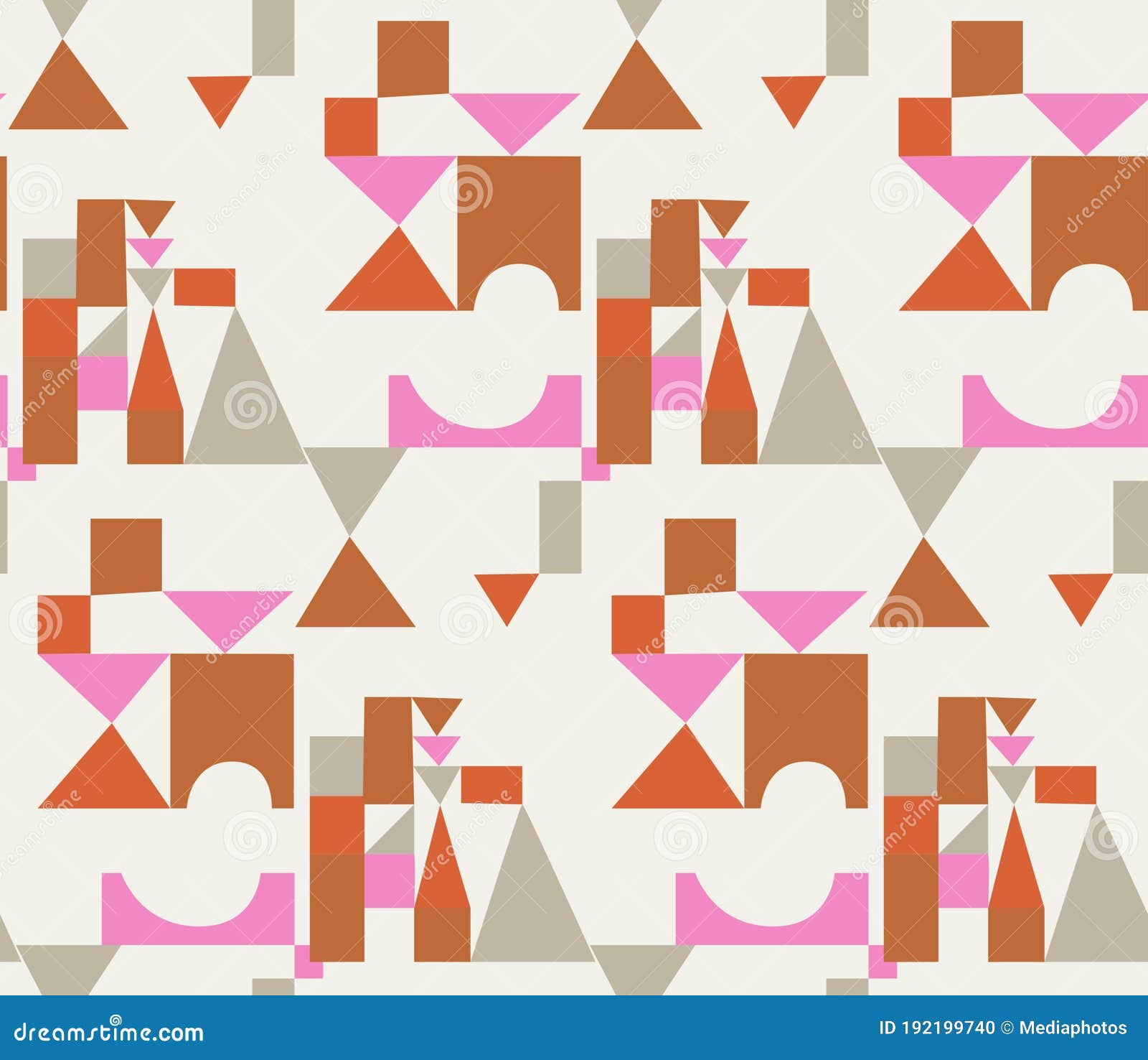 Seamless Bright Summer Pattern Stock Vector - Illustration of geometric ...