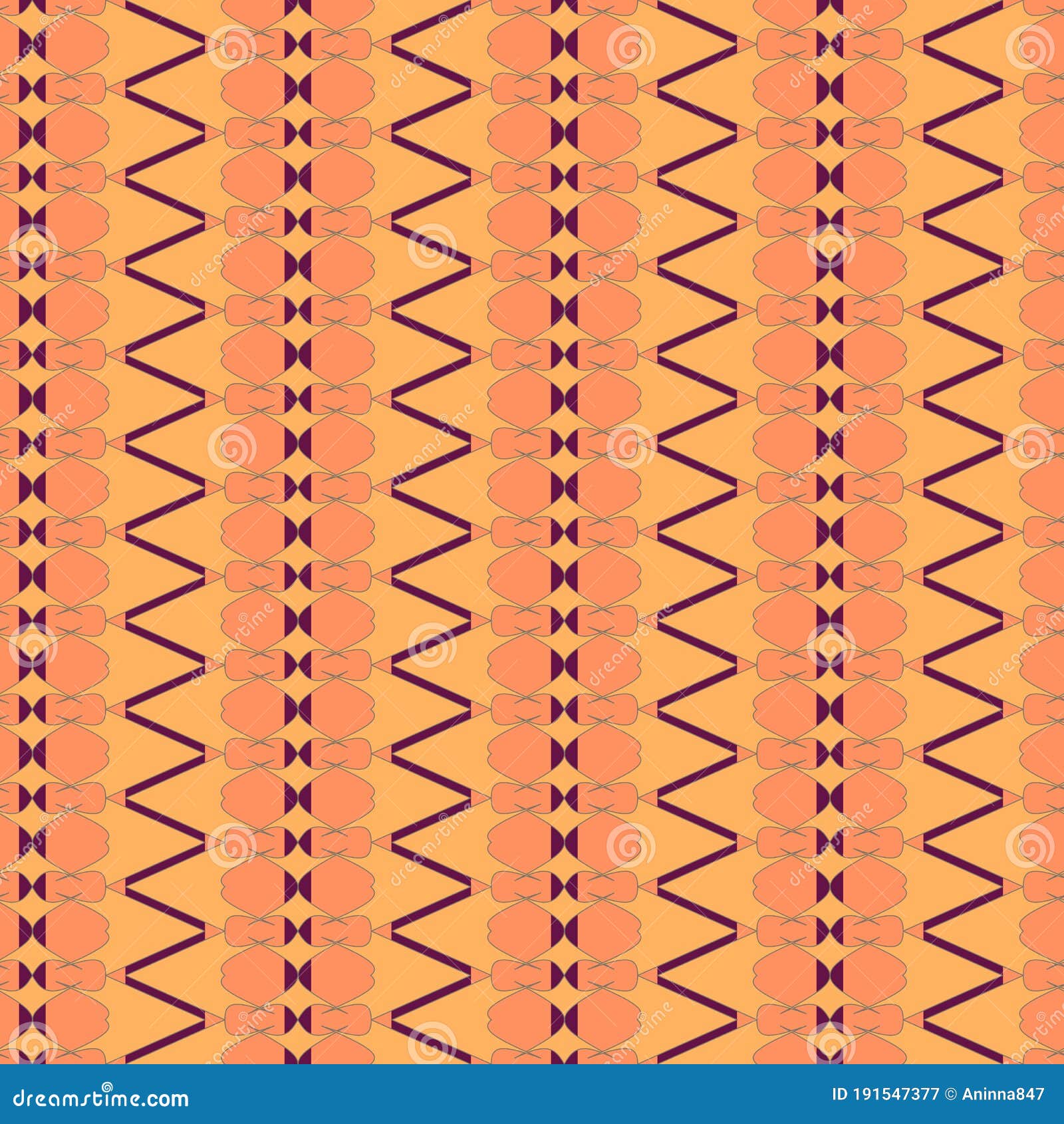 Seamless Bright Vector Pattern in Warm Colors Stock Vector ...