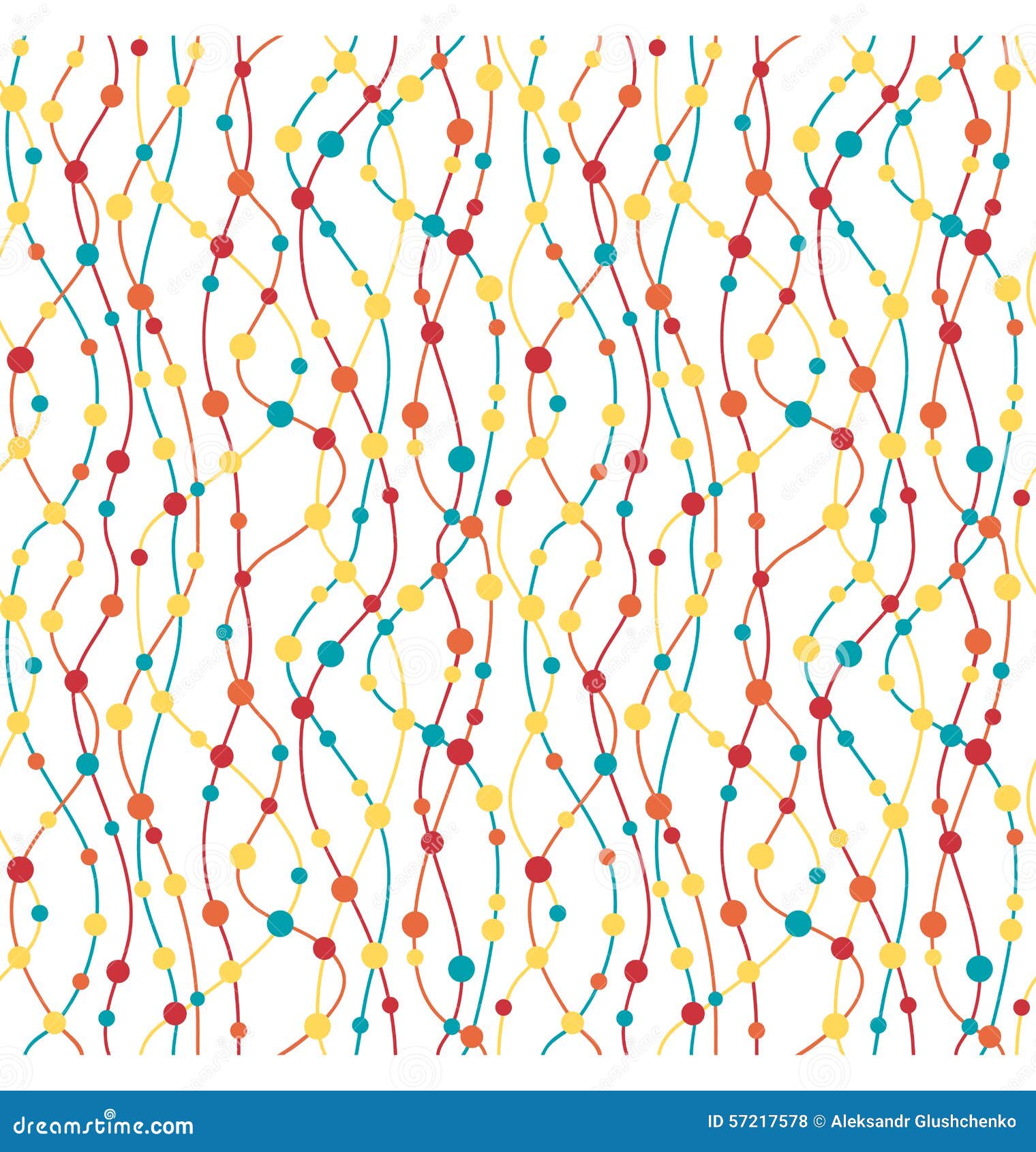 Seamless Bright Vertical Wave Abstract Pattern Stock Vector ...