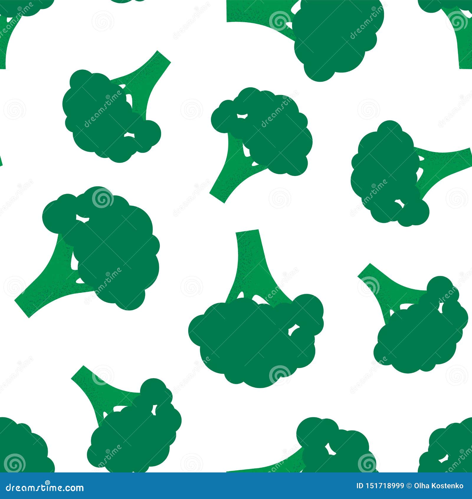 Seamless Broccoli Pattern. Background for Design Stock Vector ...