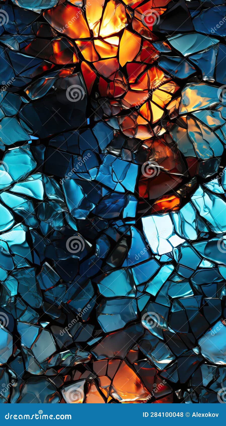 Seamless Broken Glass Pattern for Creative Designs AI Generated Stock ...
