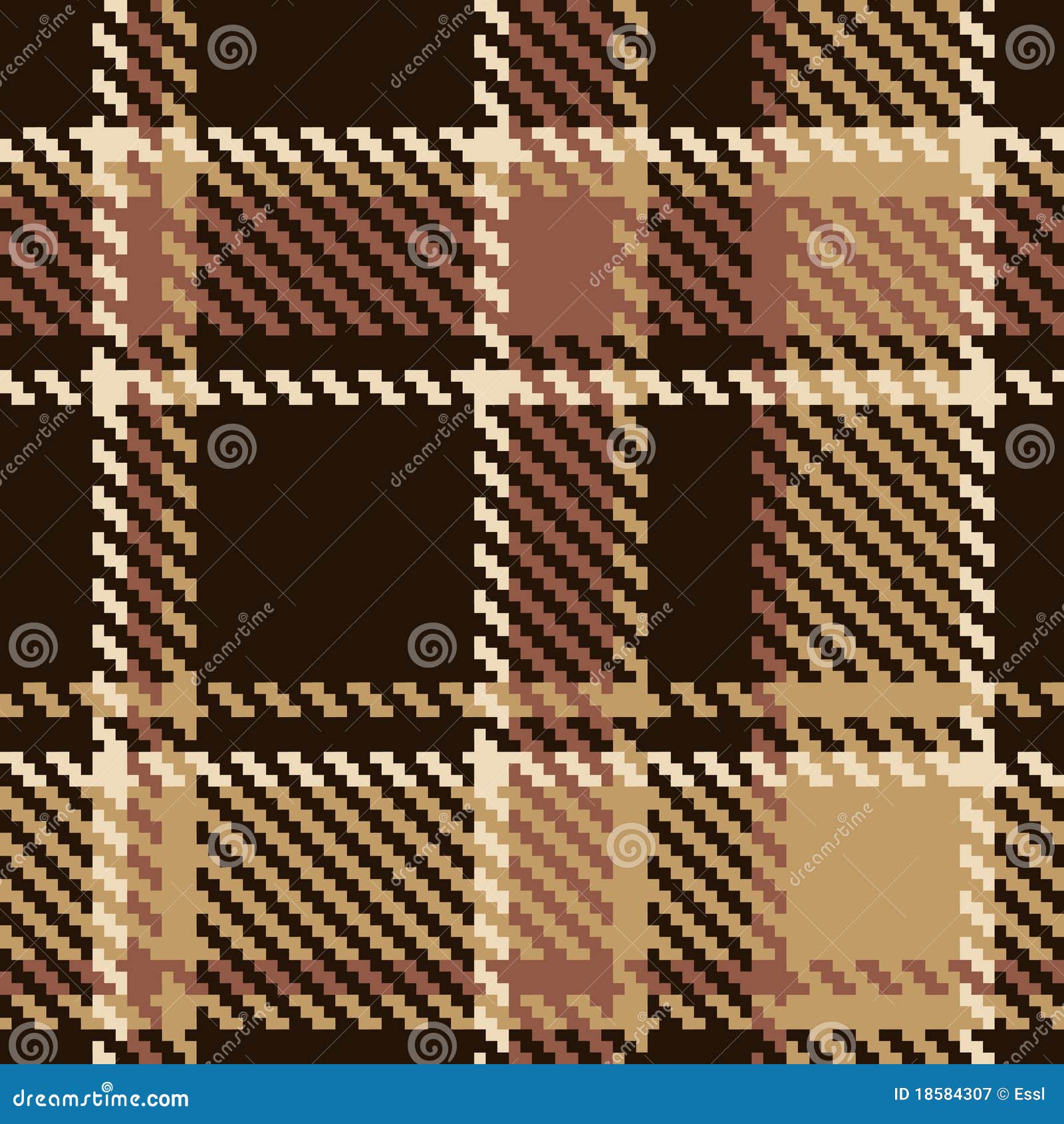 Seamless Brown Abstract Pattern Stock Vector - Illustration of print ...