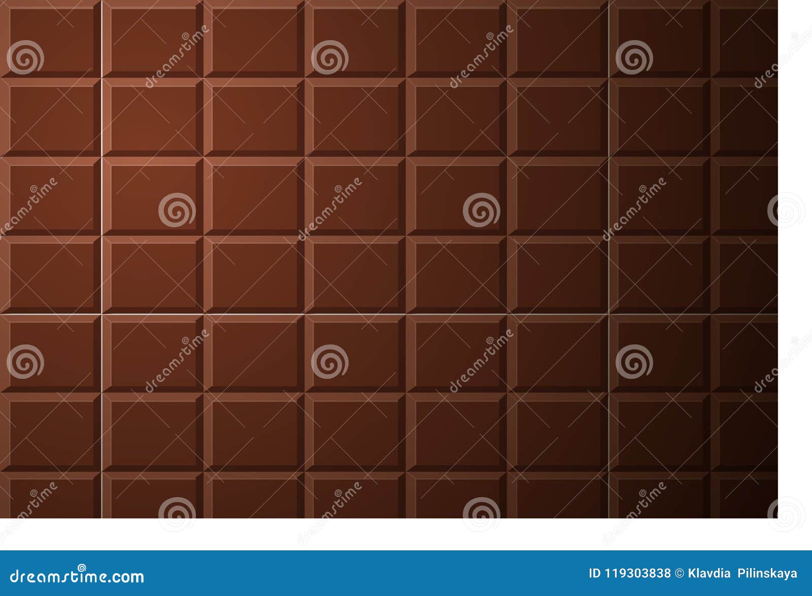 Chocolate bar pattern stock illustration. Illustration of cocoa - 119303838