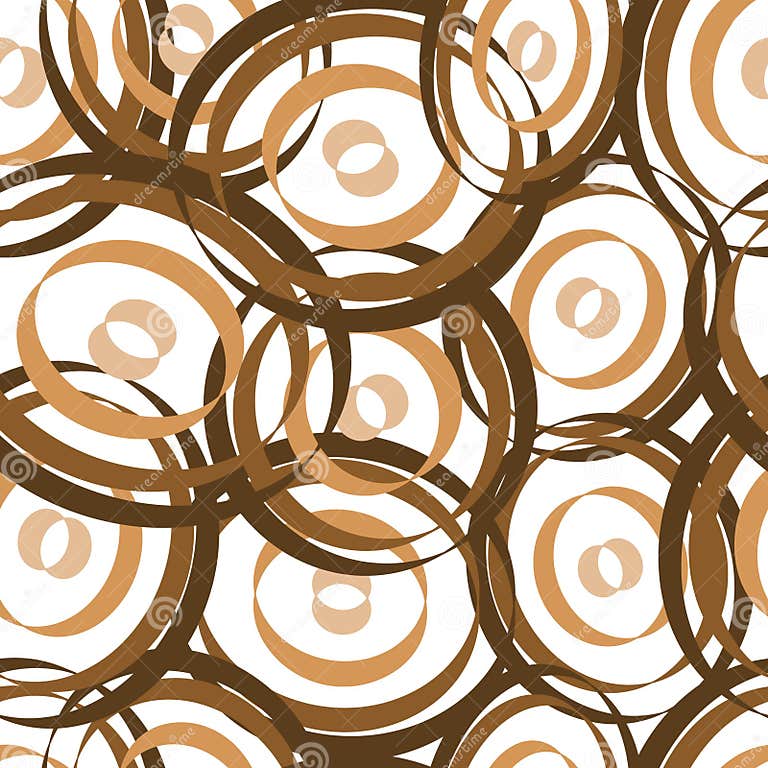 Seamless Brown Circle Patterns Stock Vector - Illustration of painting ...