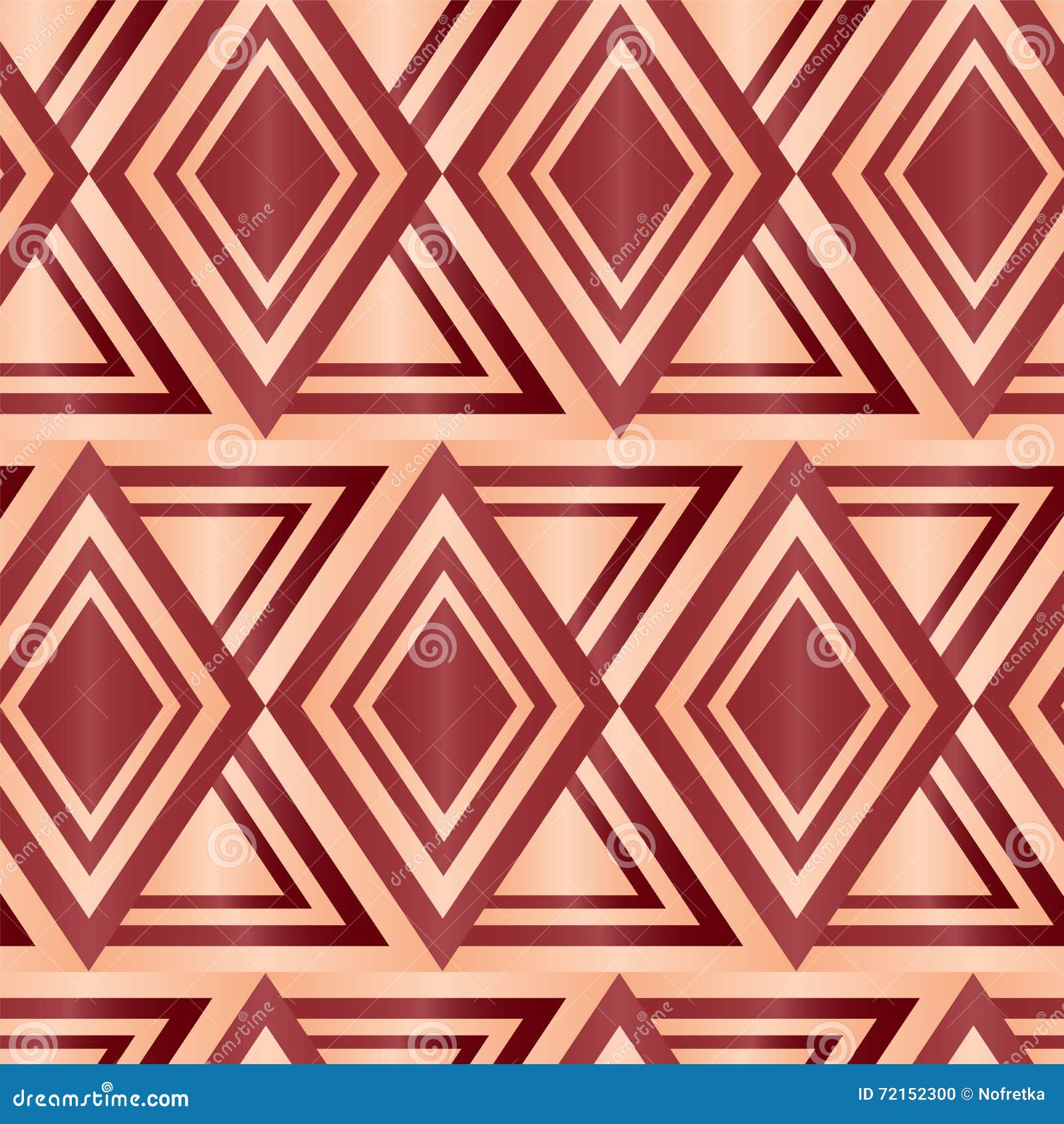 Seamless Brown Diamond Geometric Abstract Background Stock Vector ...