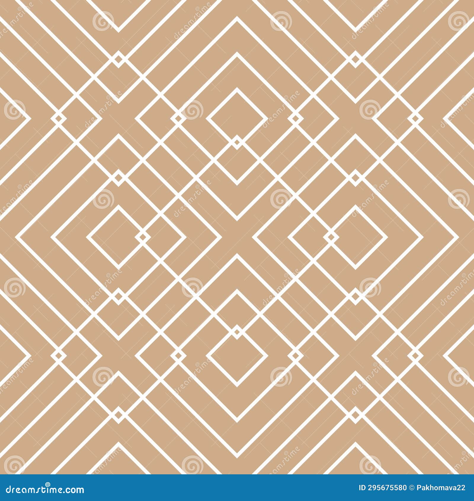 Seamless Brown Diamond Pattern Made from Straight Lines To Create ...