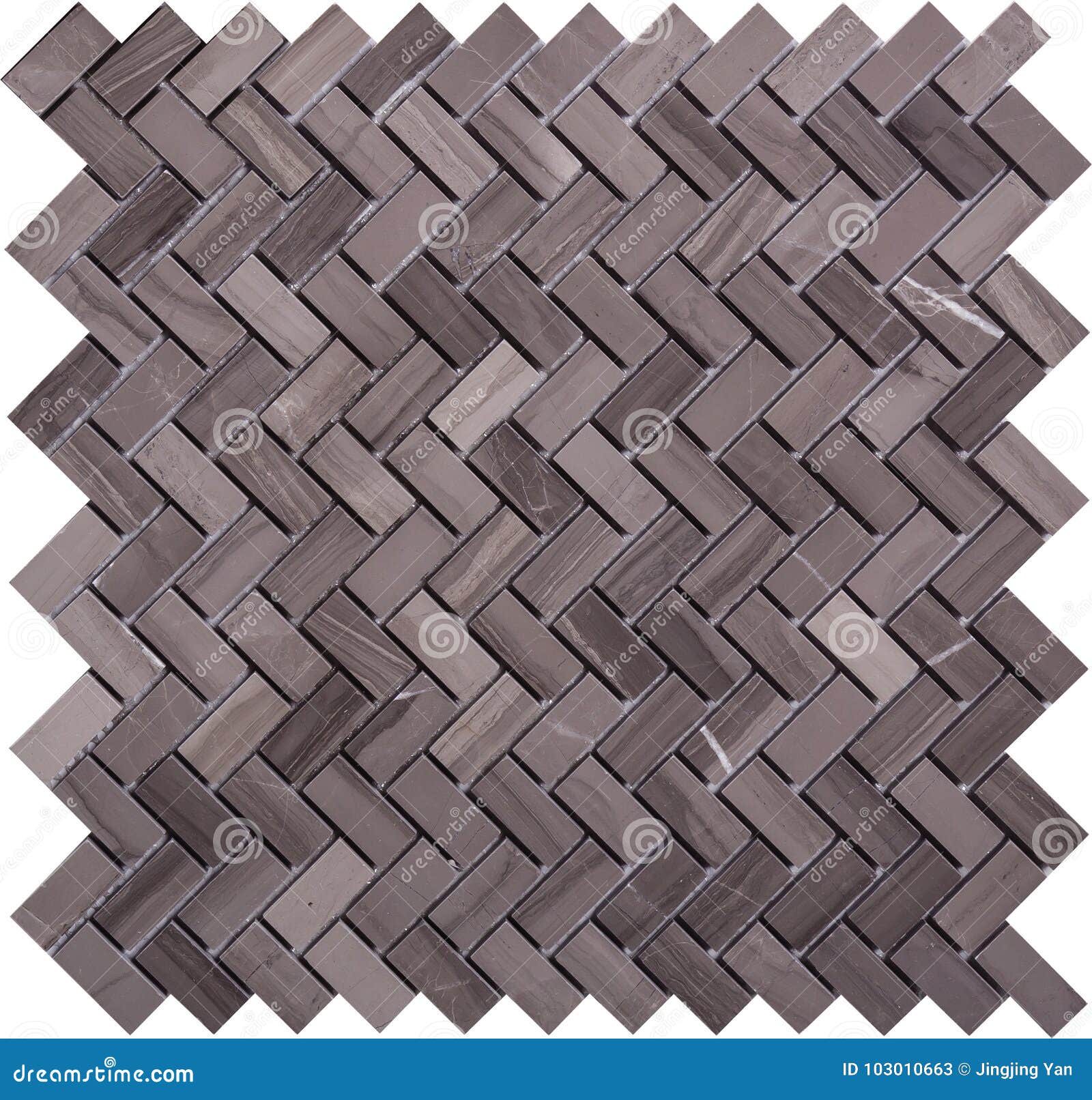 Seamless Brown Rectangle Marble Mosaic Pattern Stock Image - Image of ...